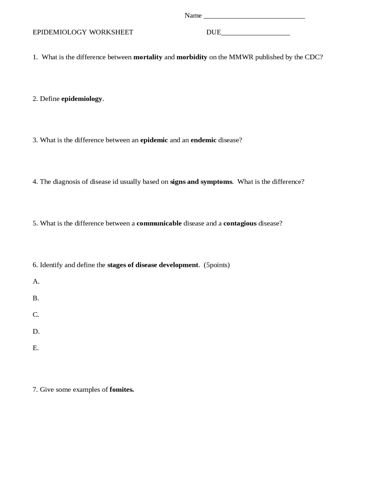 Assignment Questions For Microbiology Mcb 2010c Docsity