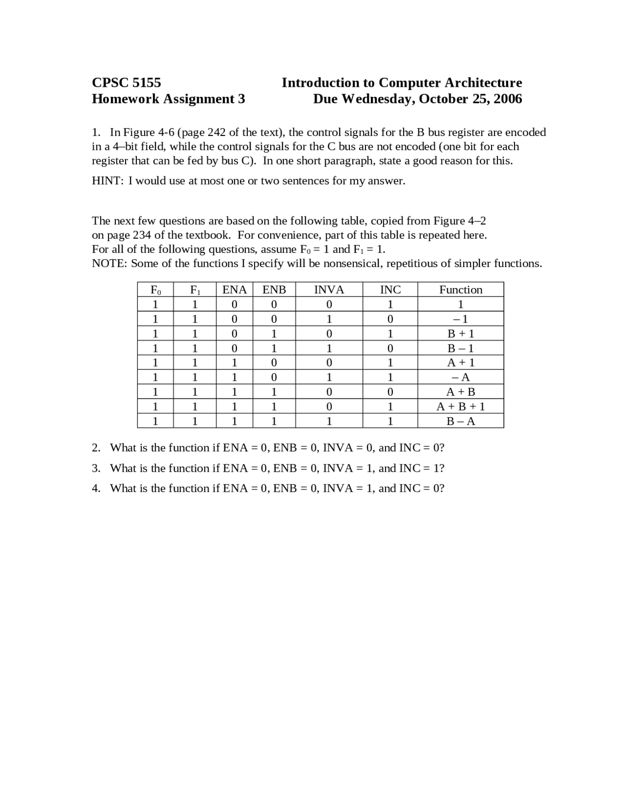 Homework Assignment 3 In Cpsc 5155 Introduction To Computer 2298