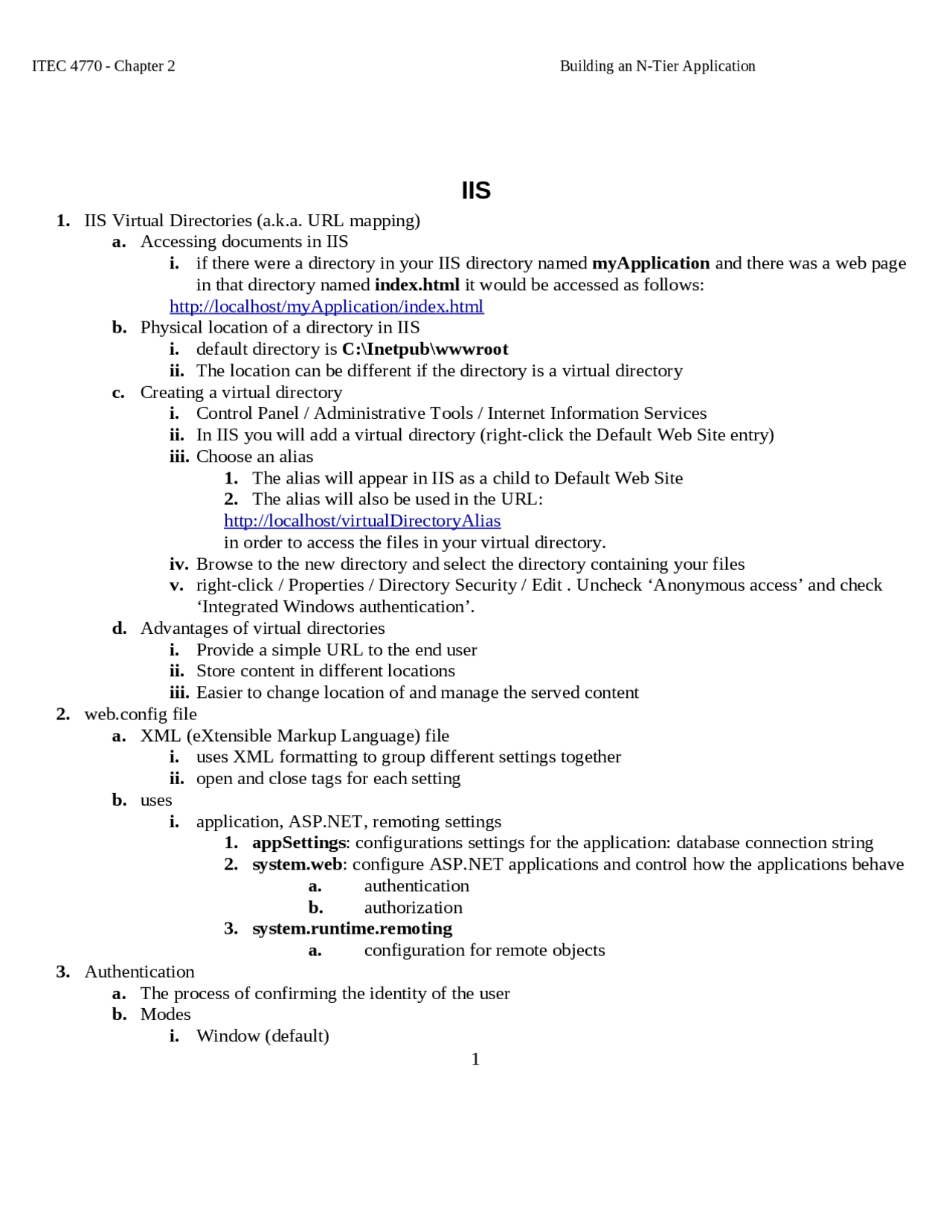 Building And N Tier Application Client And Server Systems Itec 4770