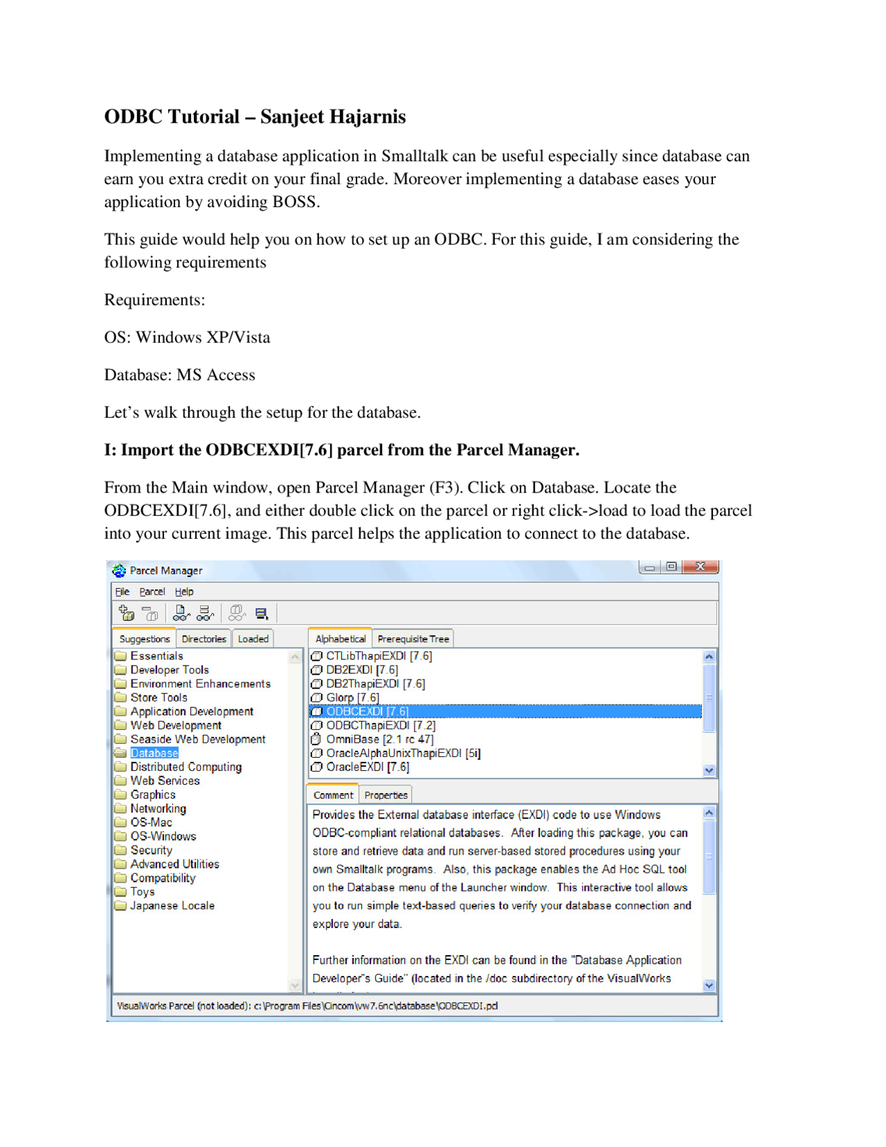 Implementing A Database Application In Smalltalk Cs 2340 Assignments Computer Science Docsity