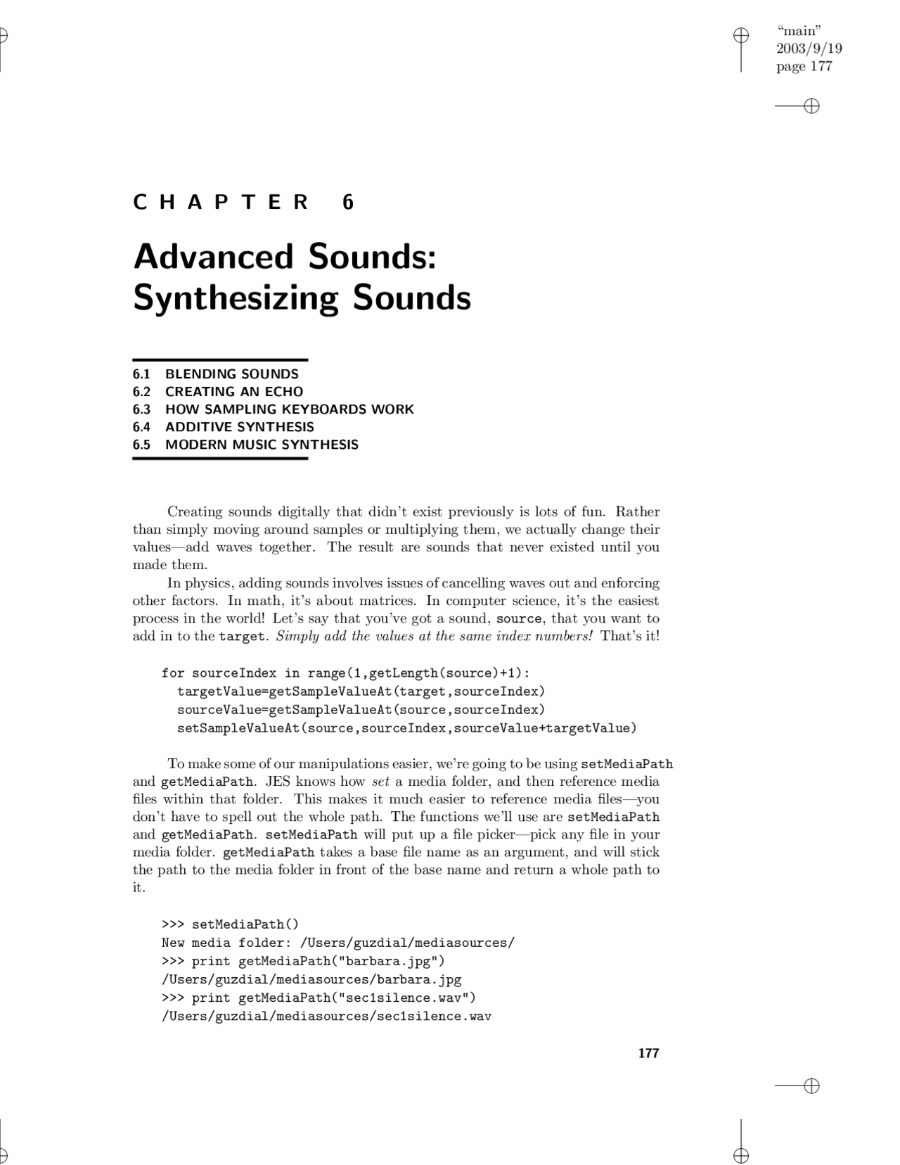 Advanced Sounds Synthesizing Sounds Cs 1315 Docsity