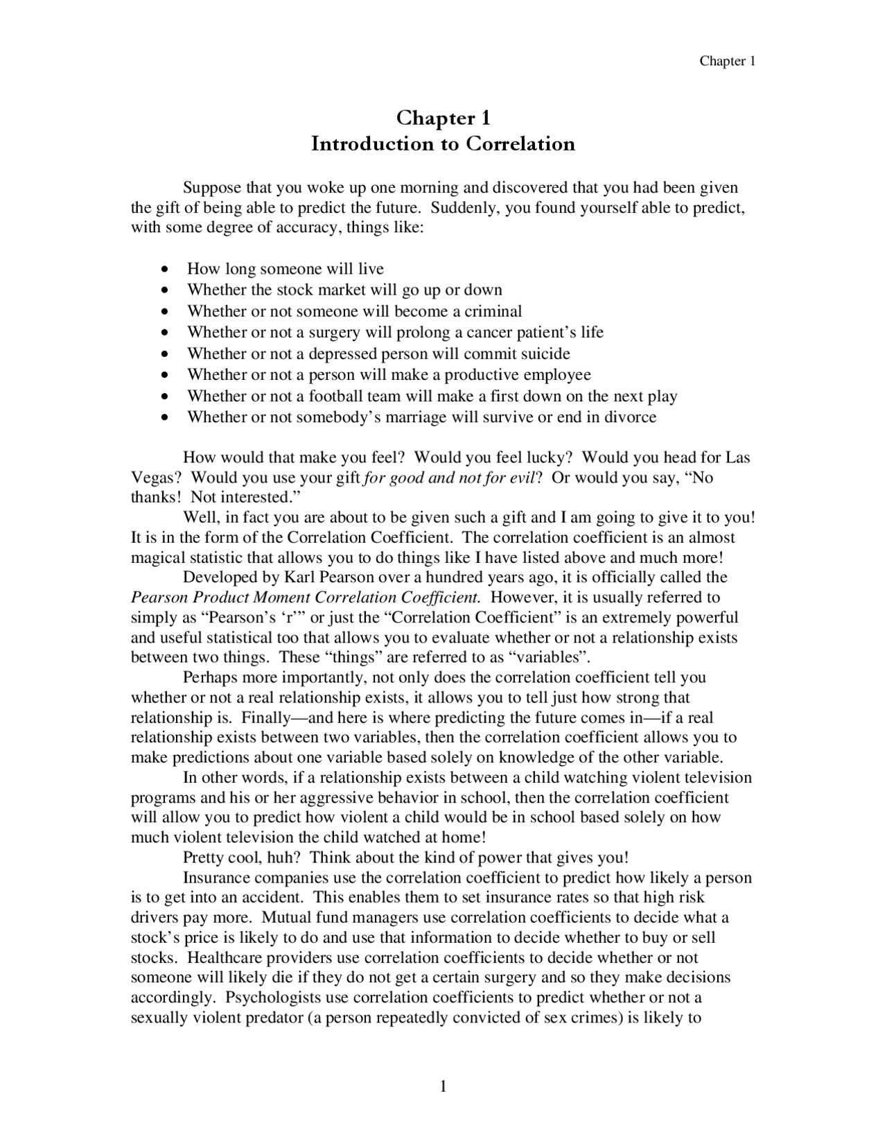 Introduction To Correlation Lecture Notes Edur 8131 Docsity