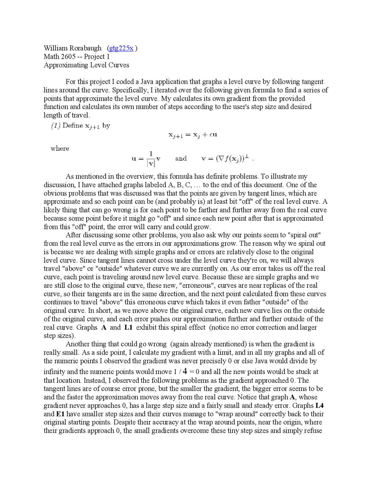Approximating Level Curves Project 1 Math 2605 Docsity