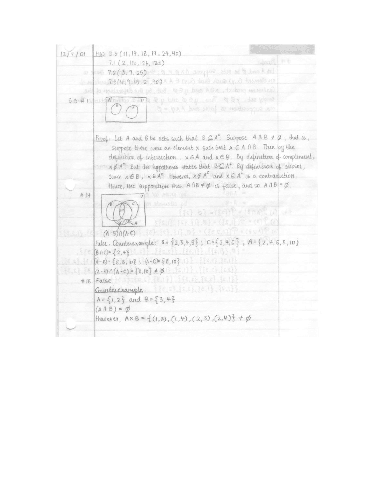 Constructing Proofs Assignment 12 Solved Questions Cs 1050 Docsity