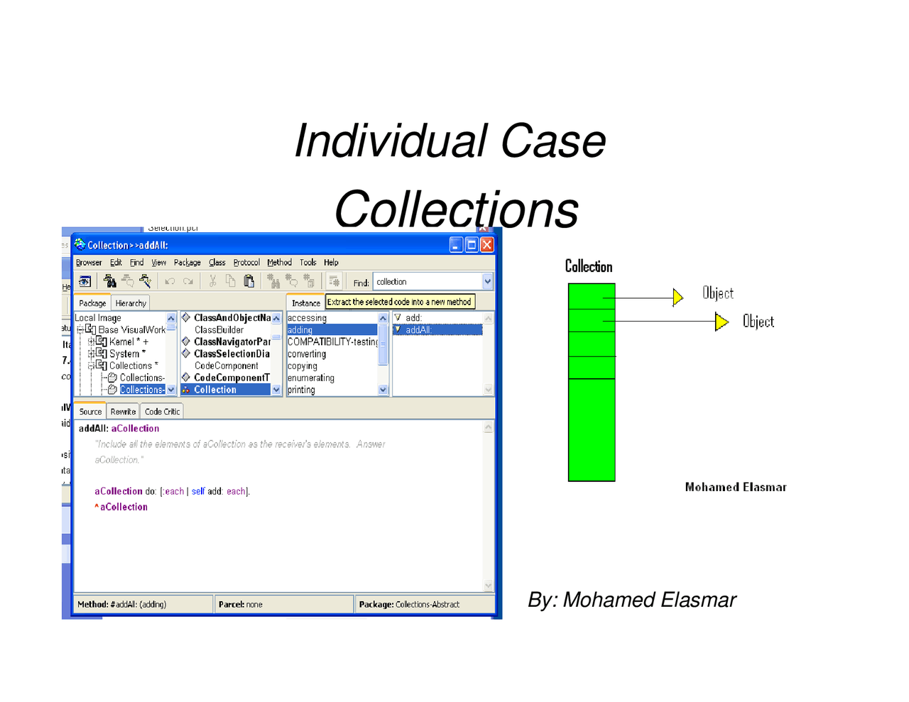 Notes On Individual Case Collection Objects And Design Cs 2340 Docsity