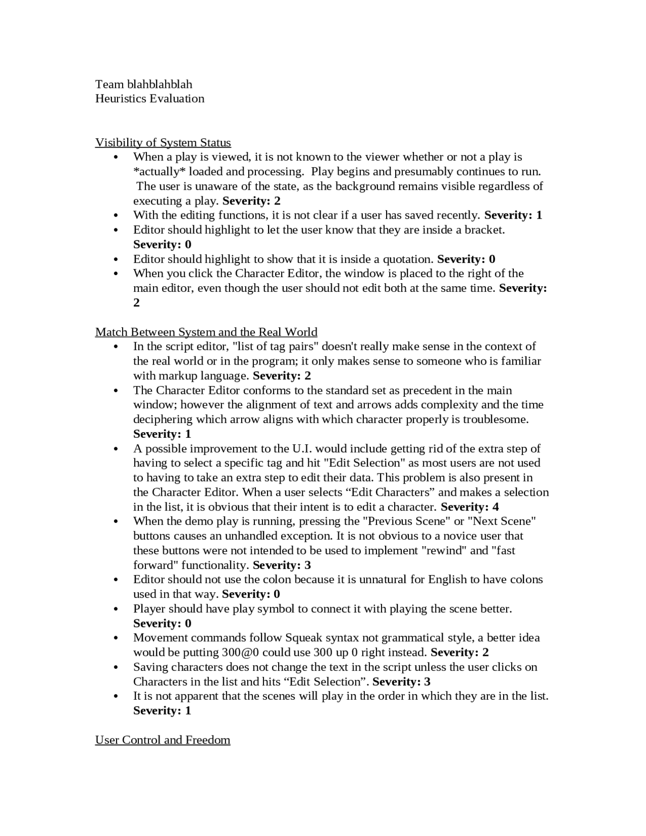 Heuristics Evaluation Visibility Of System Status Notes Cs 2340 Docsity