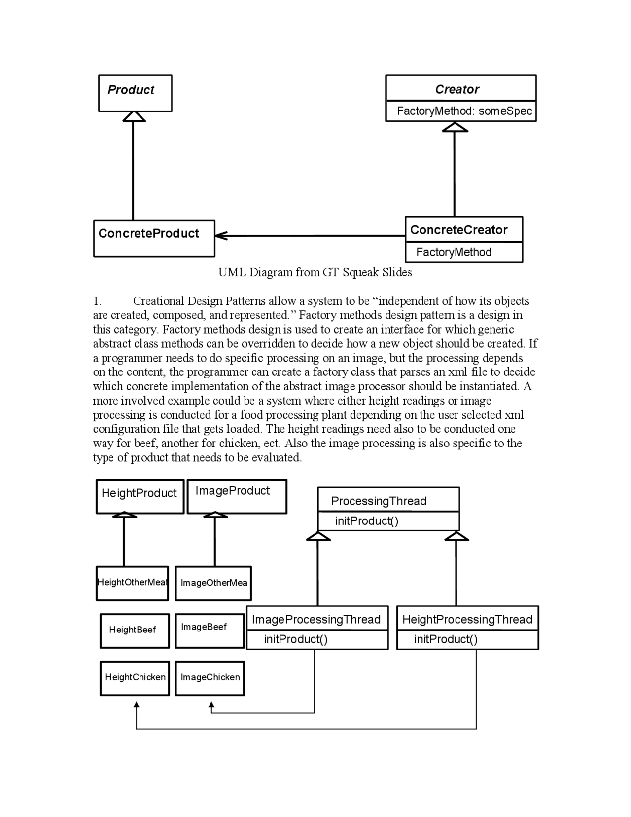 UML Diagram from GT Squeak Slides - Objects and Design | CS 2340 - Docsity