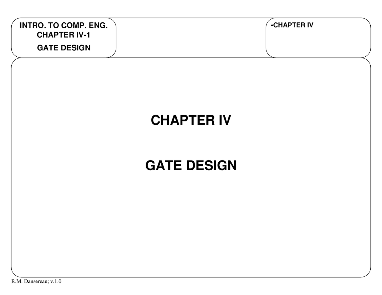 Lecture Slides on Gate Design, Gate Network | ECE 2030 | Study notes ...