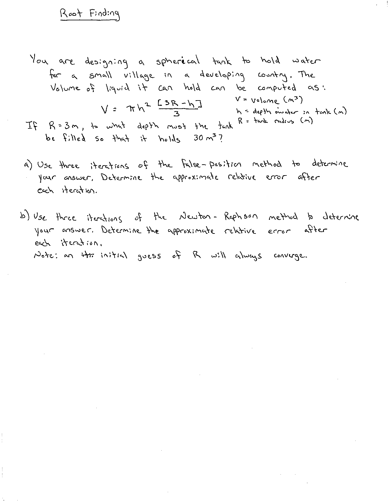 Notes On Root Finding Computing Techniques Me 2016 Docsity