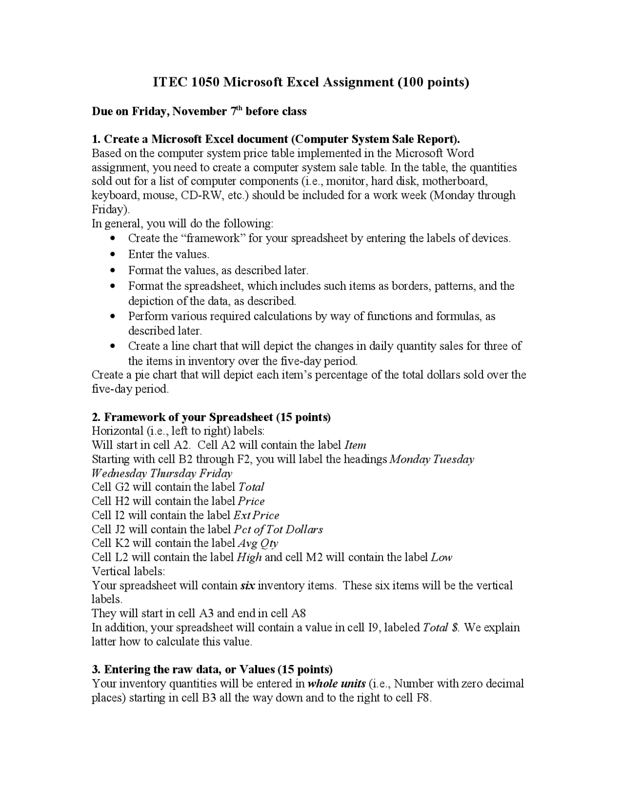 Introduction To Computer Concepts And Application Microsoft Excel