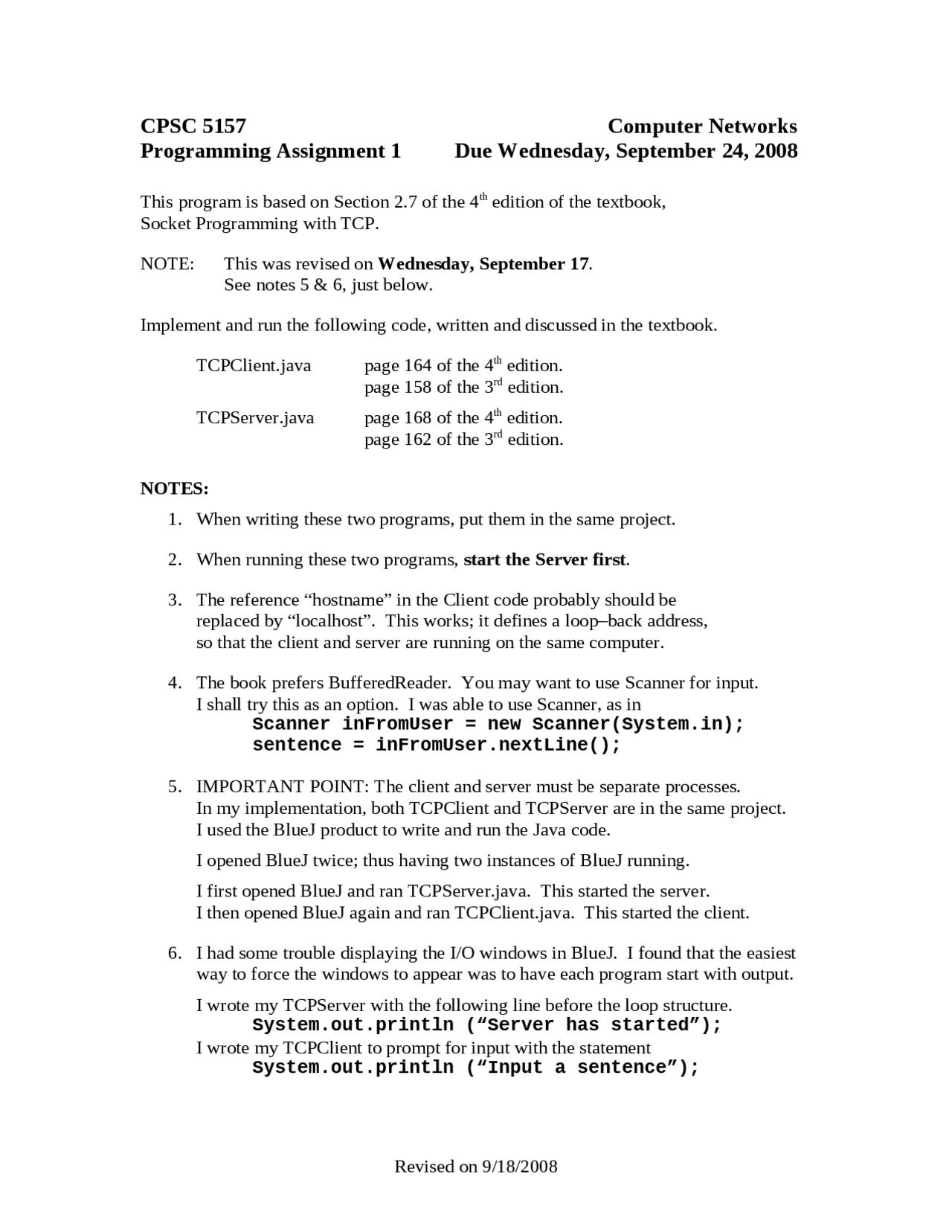 Programming Assignment 1 On Computer Networks Cpsc 5157u Docsity 4625