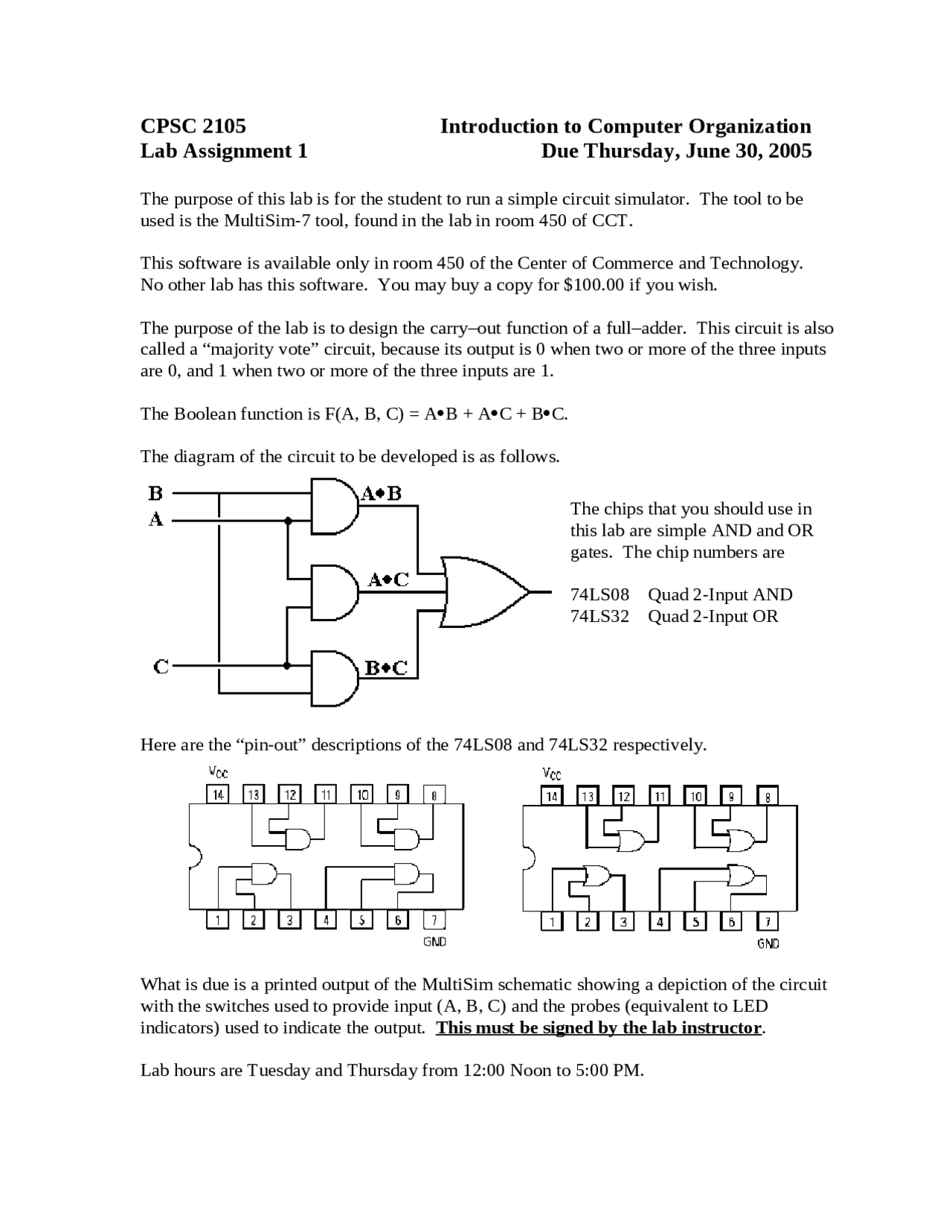 Assignment 1 Problems Computer Organization Cpsc 2105 Docsity