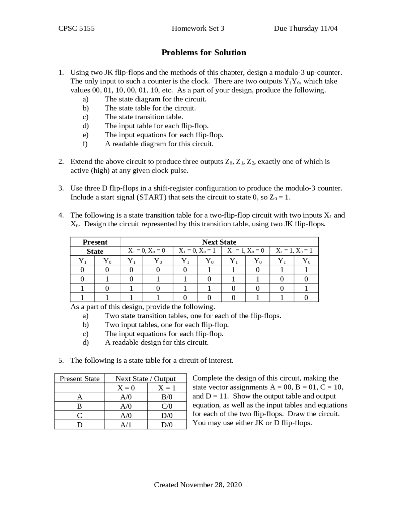 5 Problems On Computer Architecture Assignment 3 Cpsc 5155u Docsity