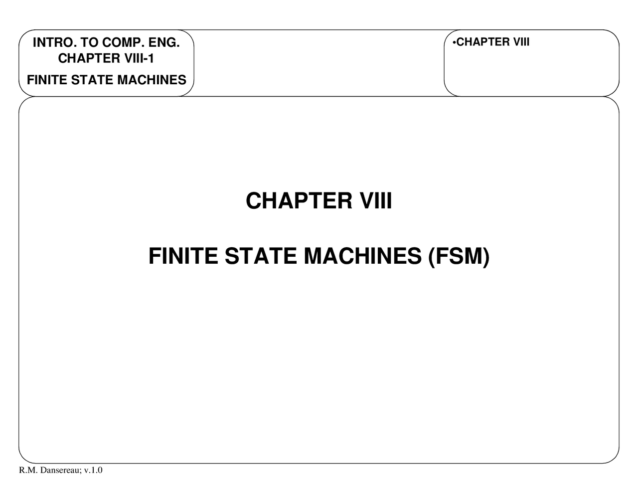 Notes For Finite State Machines Computer Engineering Ece 2030 Docsity