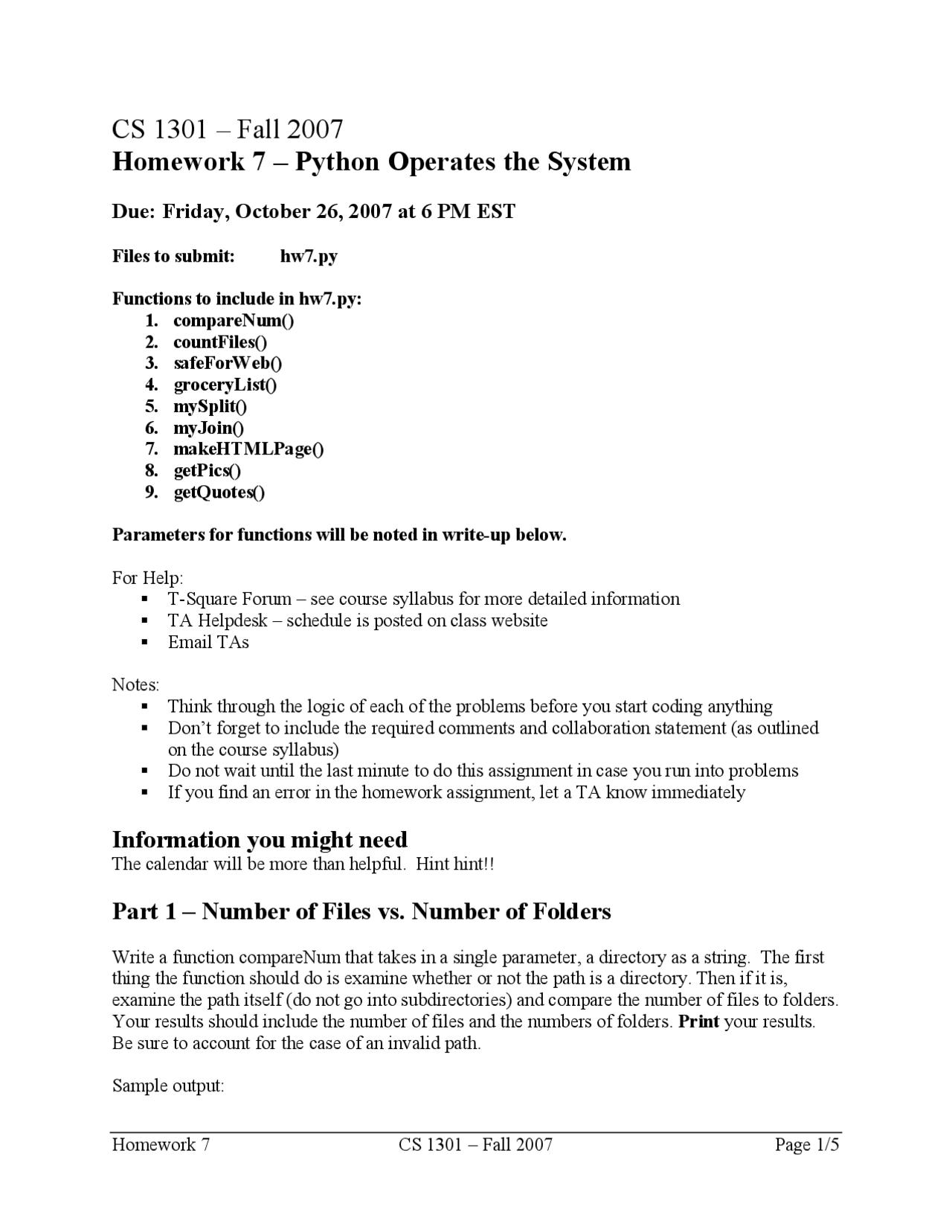 Python Operates The System Introduction To Computing Cs 1301 Docsity