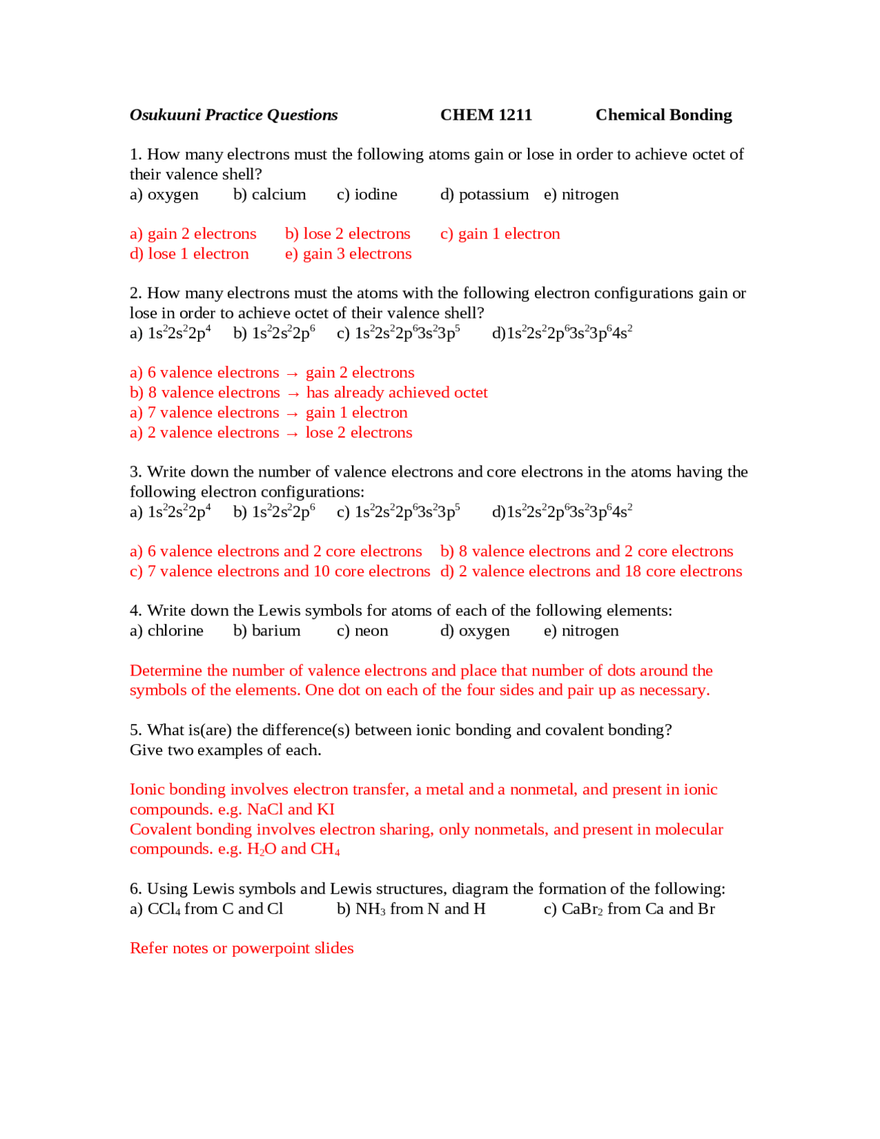 Solved Practice Problems | Chemical Bonding - Principles of Chemistry ...