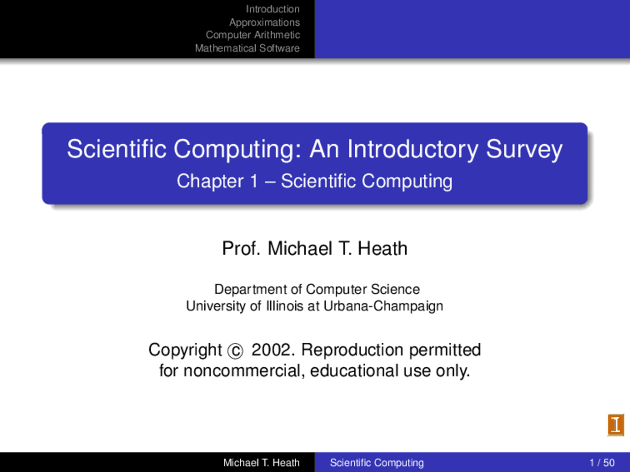 Scientific Computing Lecture Slides Cs 4803 Docsity