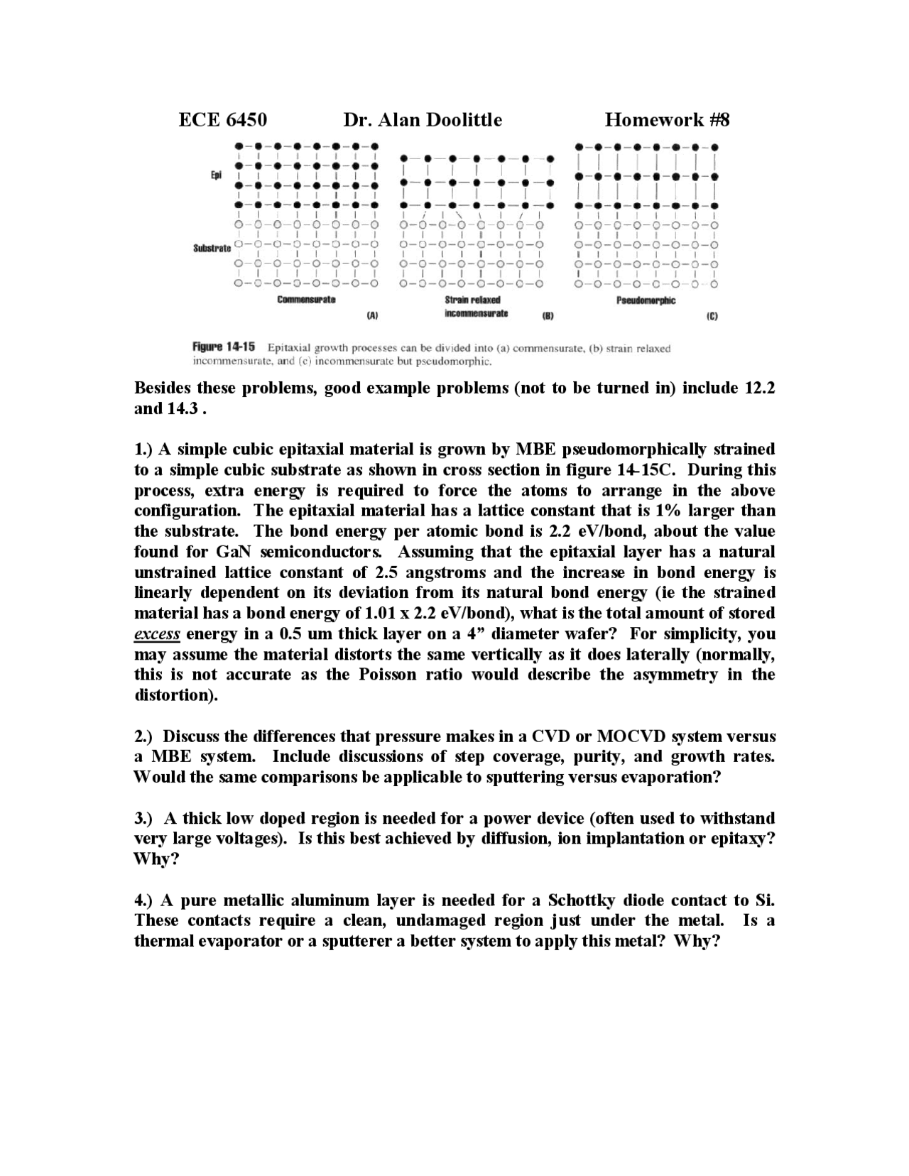 Homework 8 6 Unsolved Questions Of Microelectronics Techniques Ece