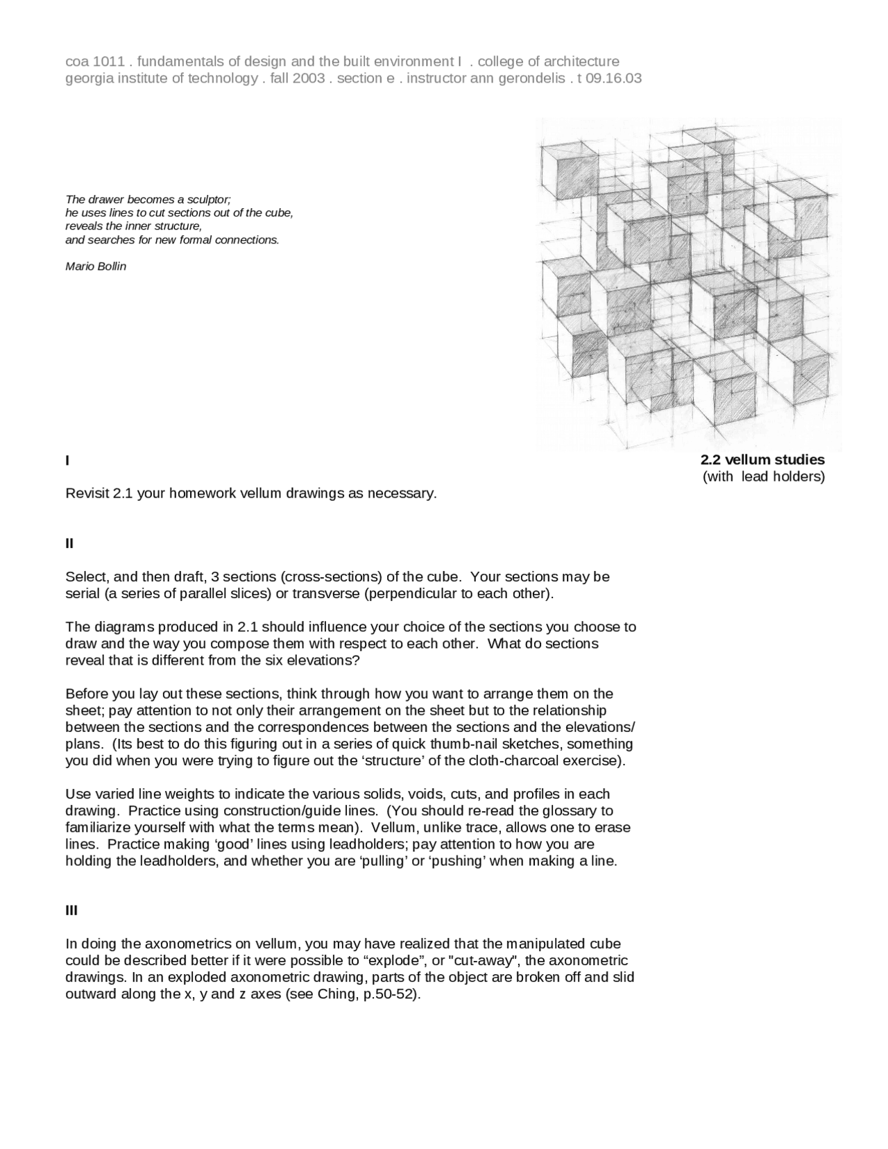 Design & Built Environment: Exploring Sections & Axonometrics in Architecture | Assignments ...