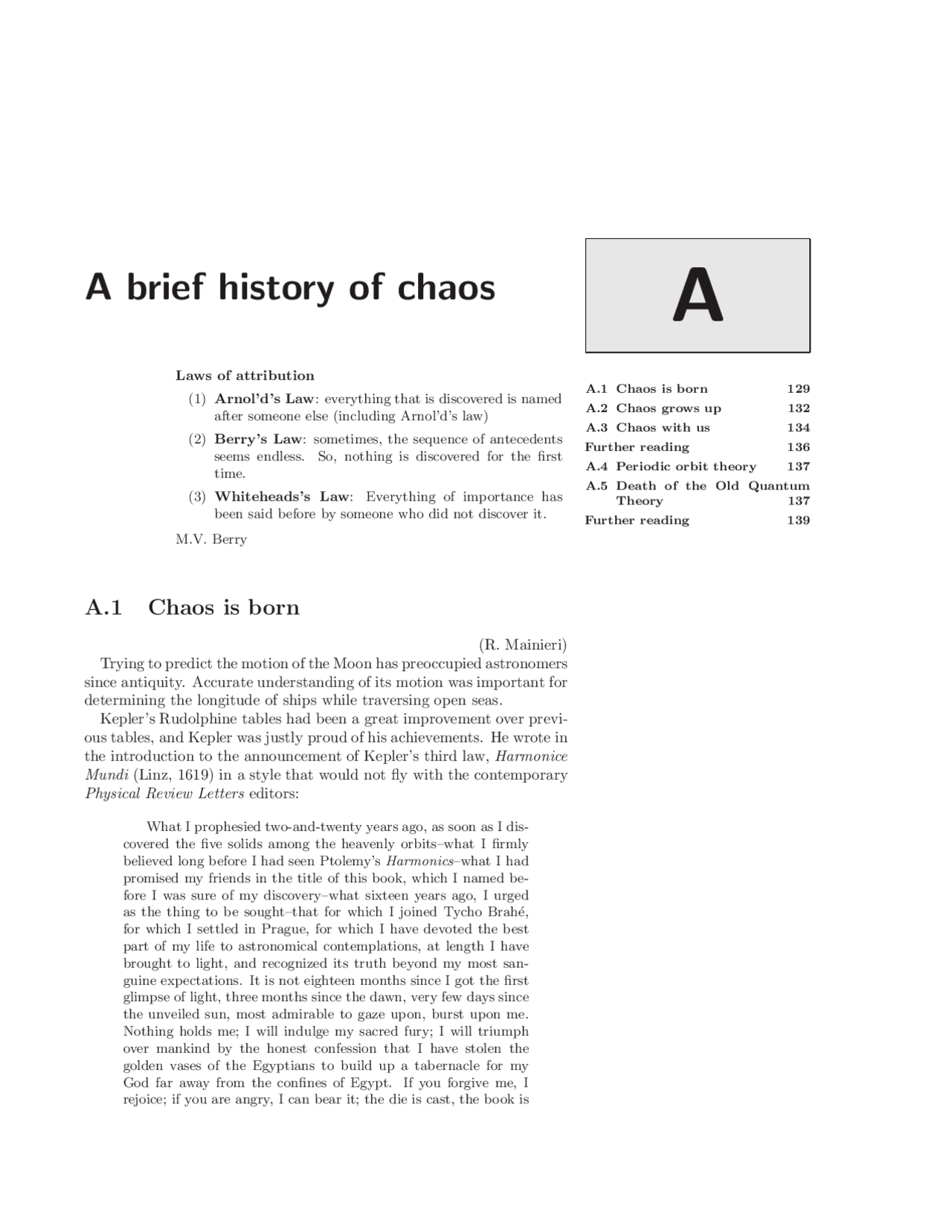 A Brief History Of Chaos Nonlinear Dynamics Phys 7224 Docsity