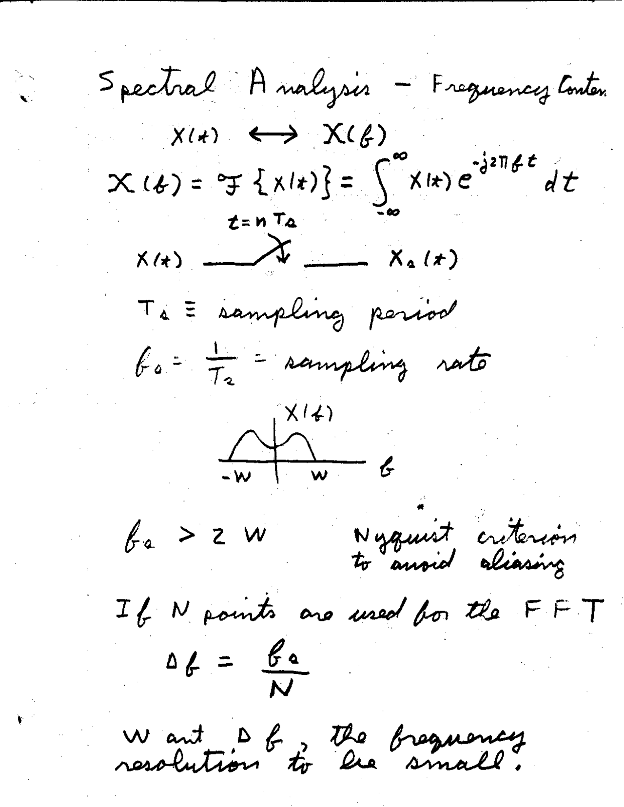 Spectral Analysis Fourier Series And Square Wave Lecture Notes Ece