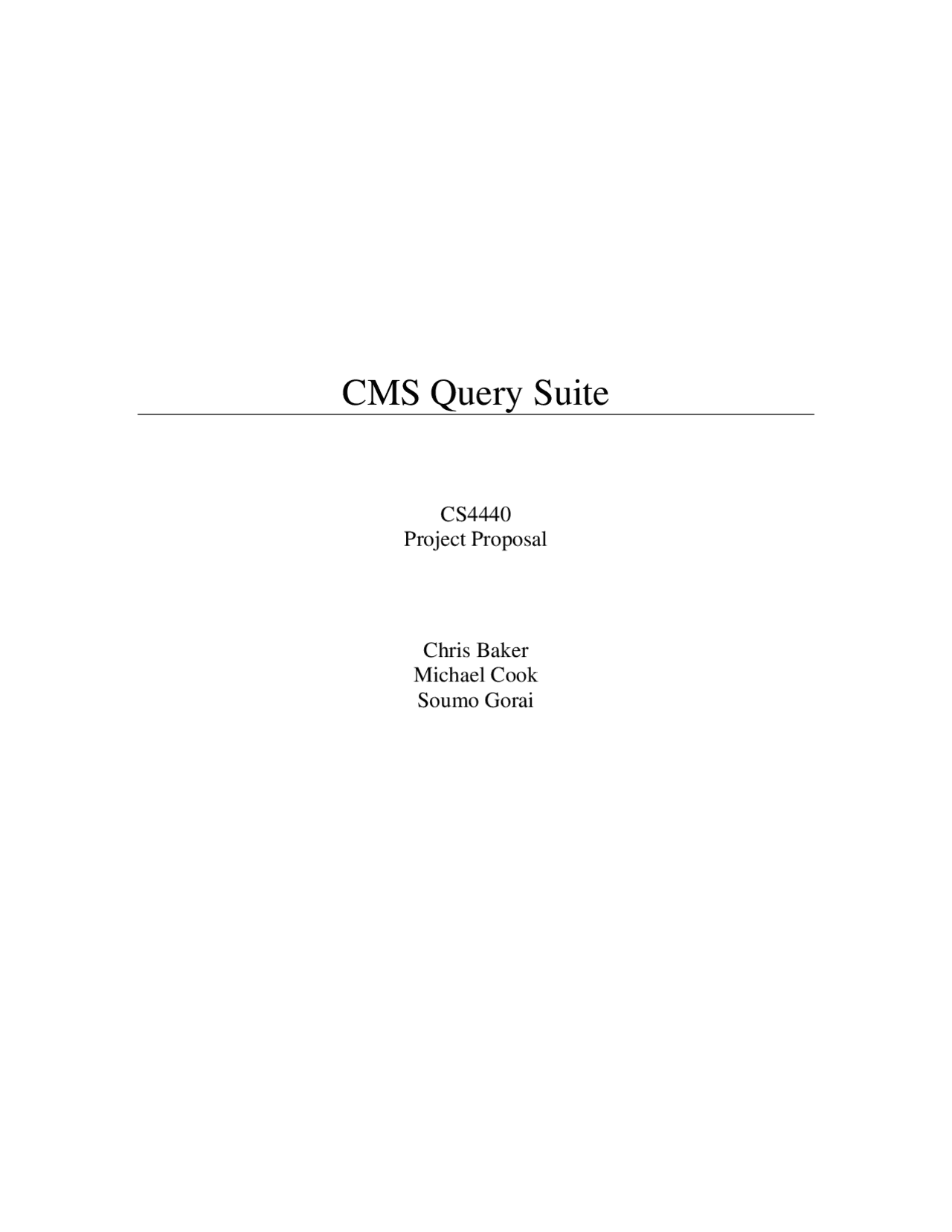 An Introduction To Database Technologies Project Cs 4440 Docsity