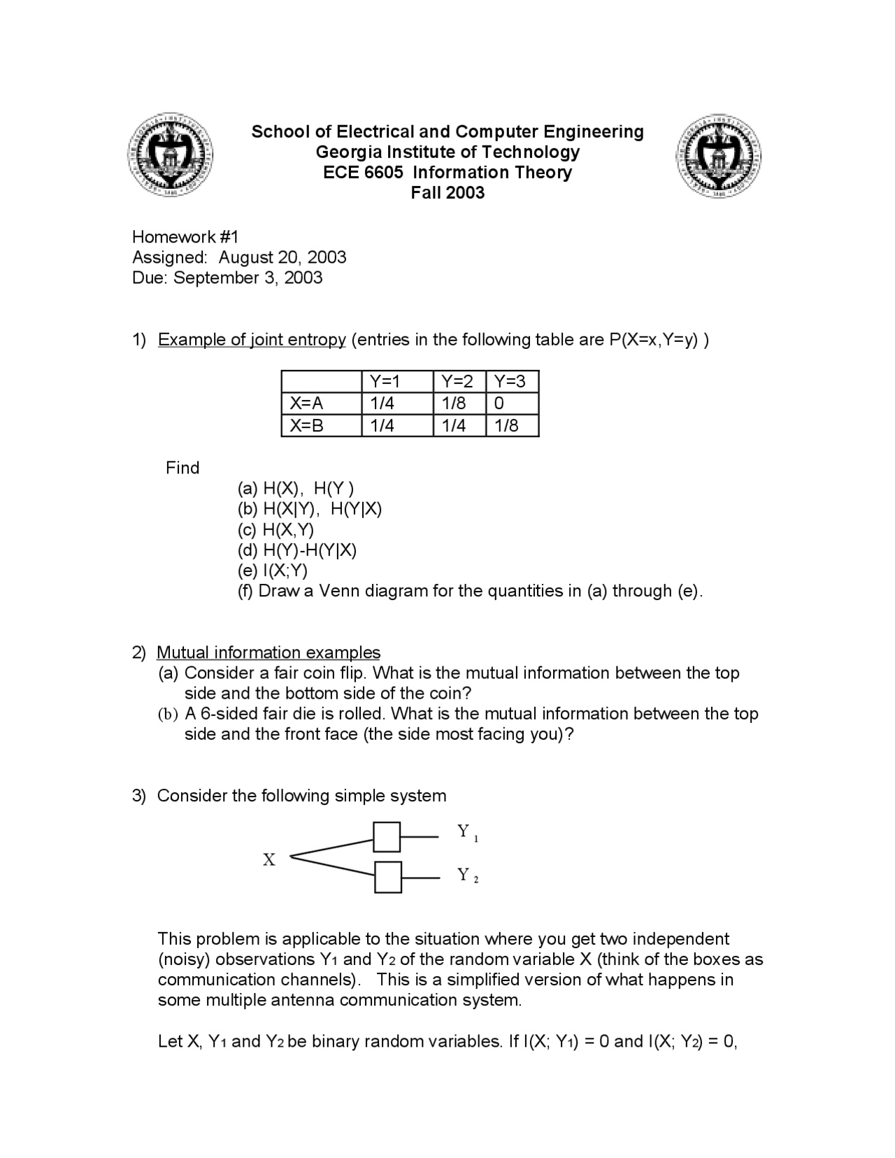 5 Solved Problems On Multiple Observation And Random Variables Ece