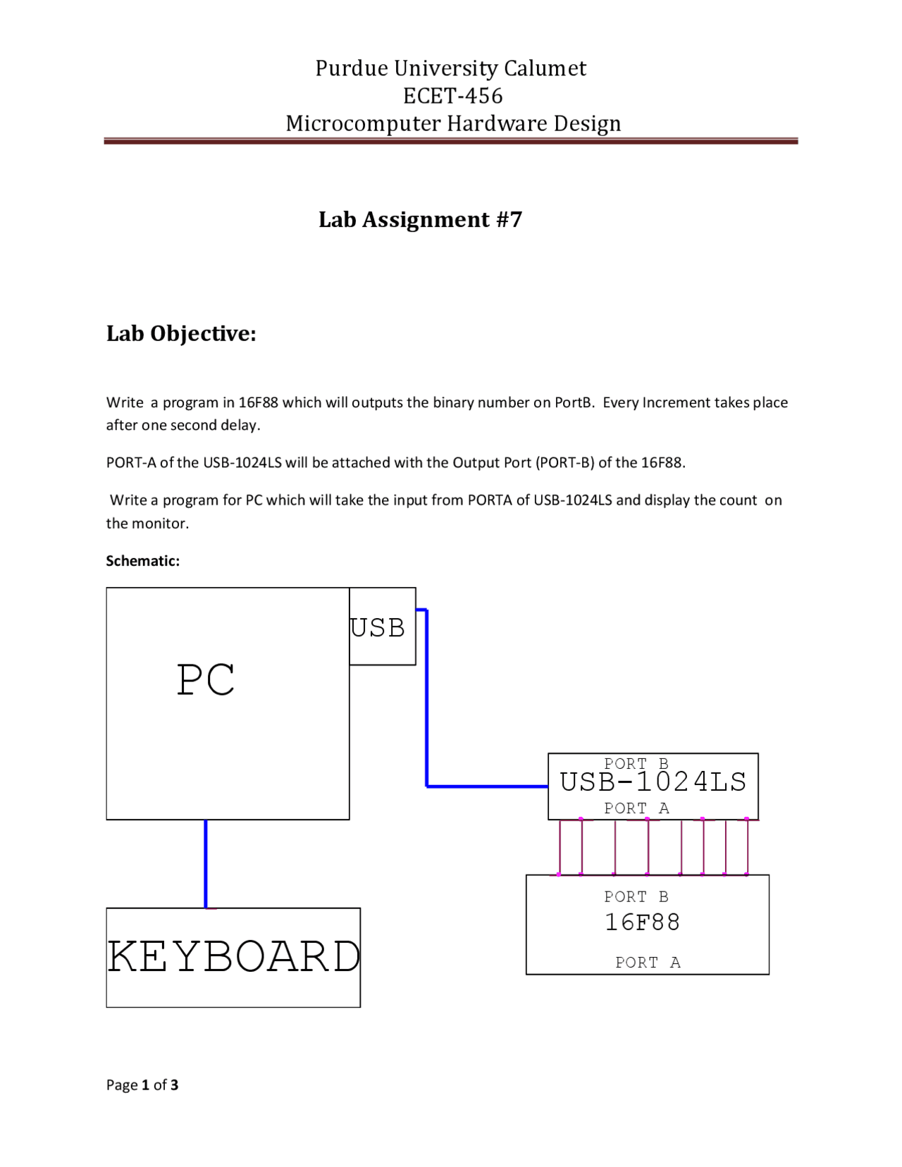 Laboratory Assignment 7 Schematic Notes Ecet 456 Docsity