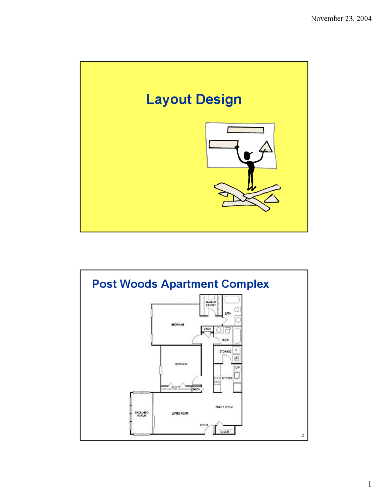 Layout Design Lecture Slides Isye 3104 Docsity