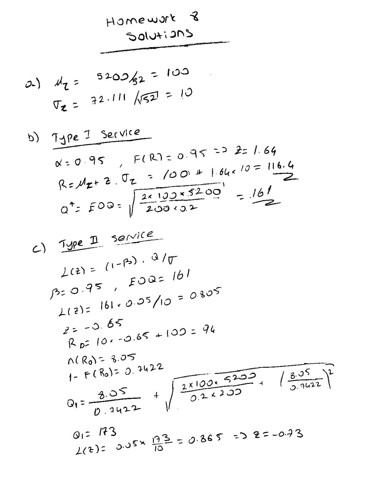 Supply Chain Models Manufacturing And Warehousing Solved Homework 8