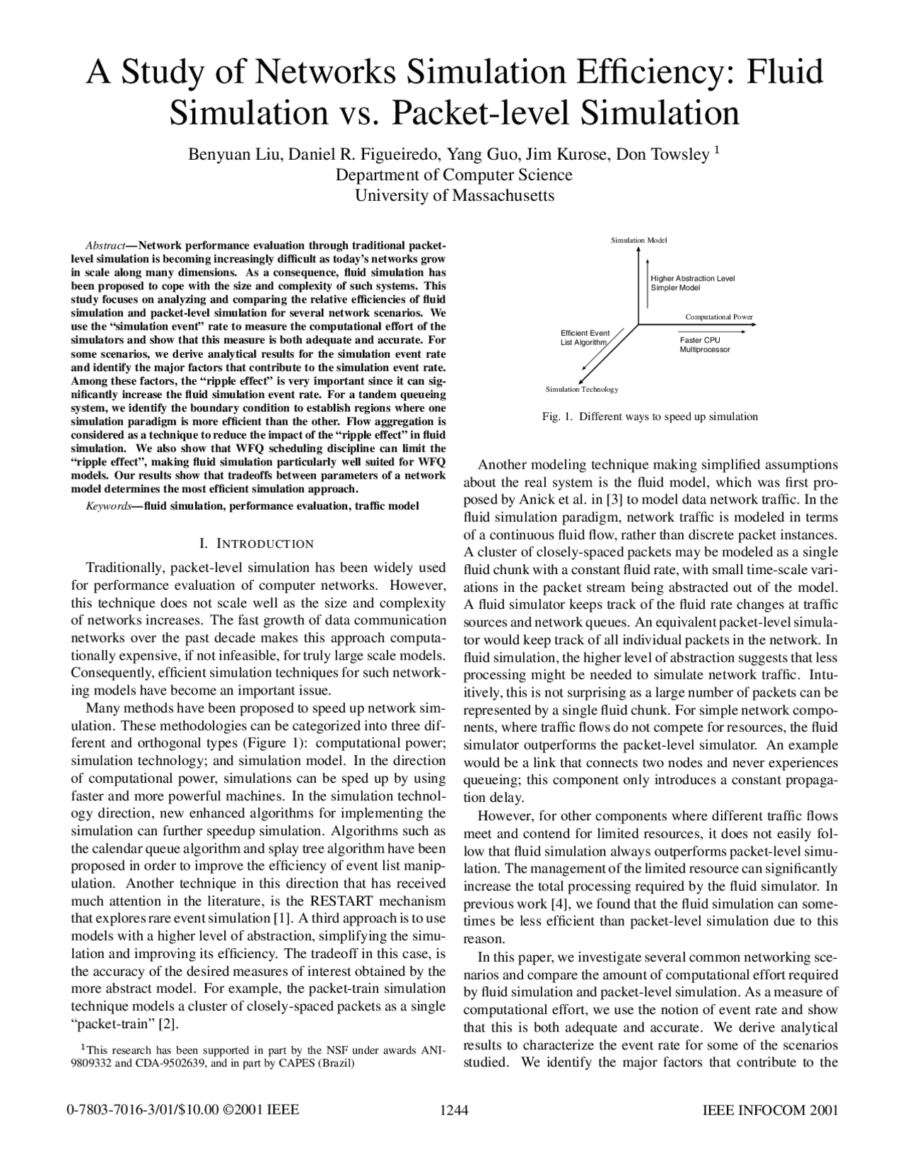 Fluid Simulation Vs Packet Level Simulation in Network Study | ECE 6110 ...
