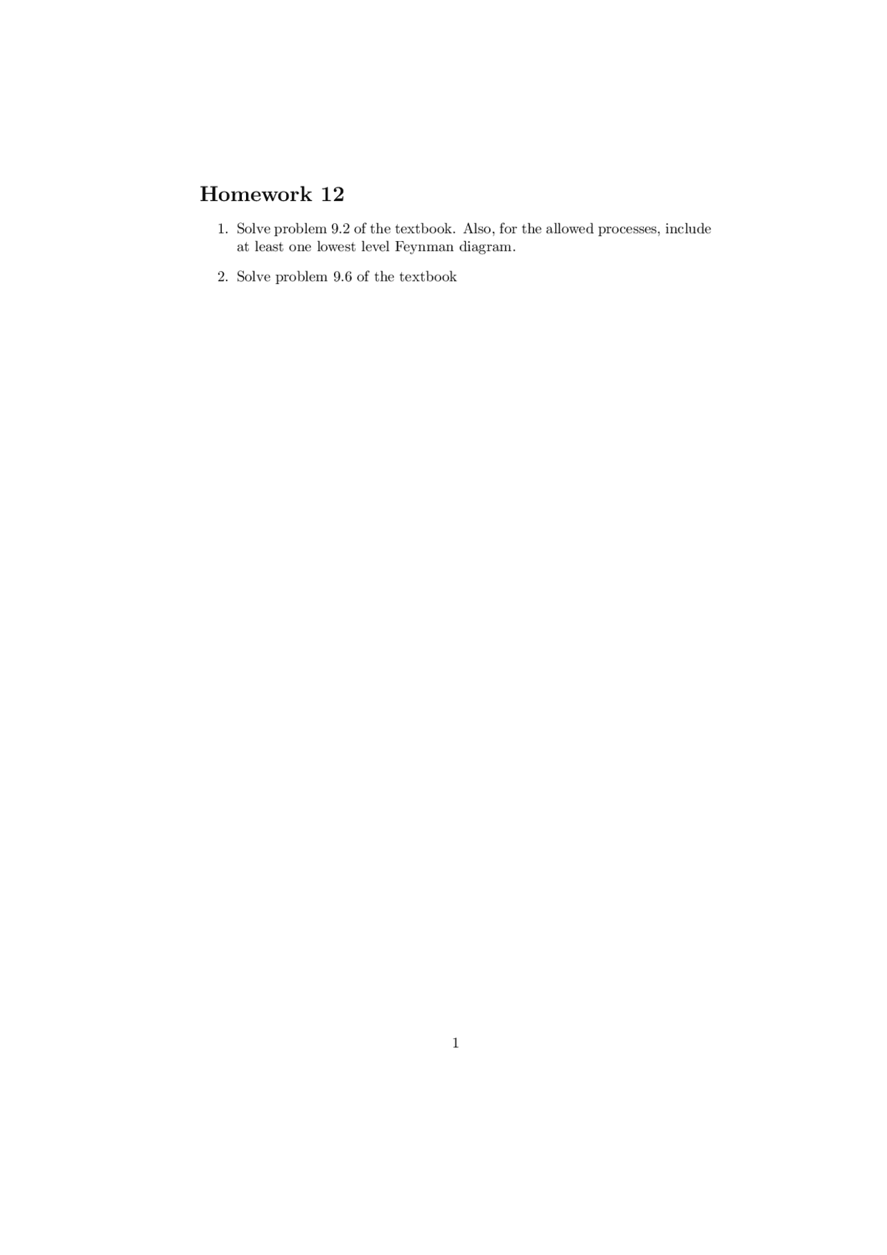 Homework 12 Problems Nuclei Particles And Fields Phys 4263 Docsity