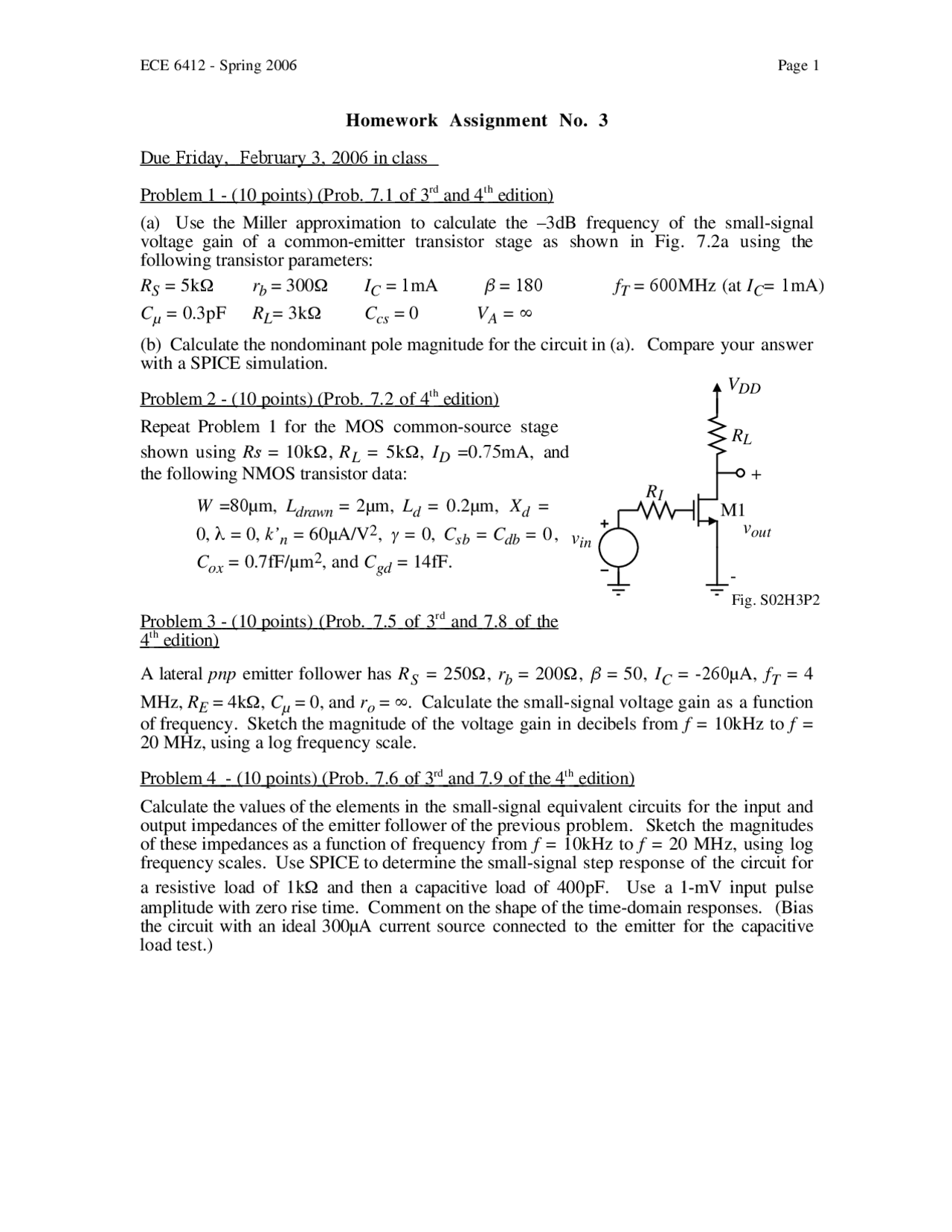 5 Solved Problems To Calculate The Values Of Elements Homework Ece