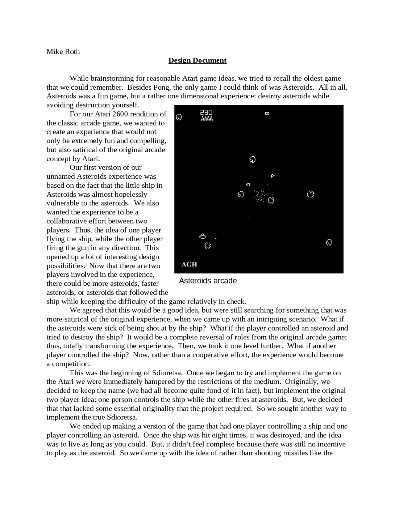 Design Document - Introduction to Computational Media | LCC 2700 - Docsity