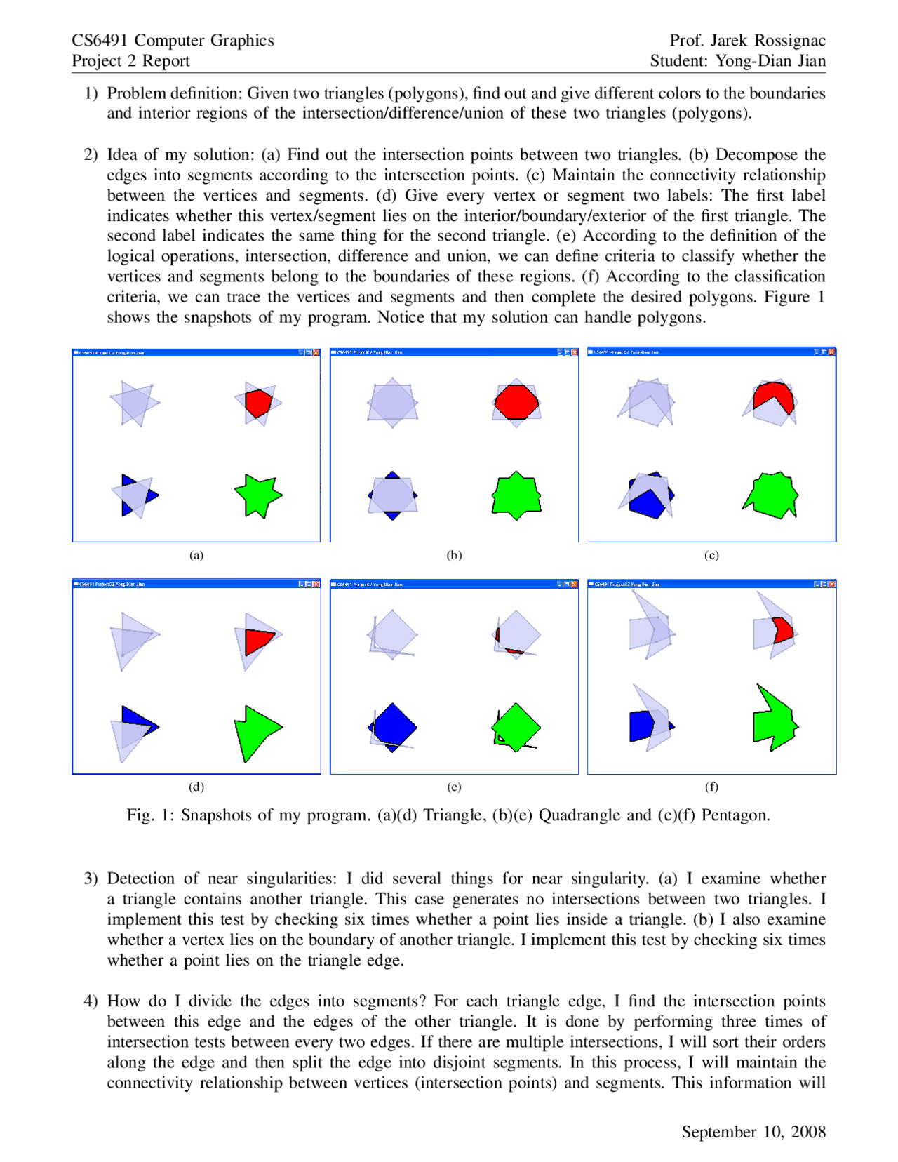 7 Problems On The Computer Graphics Assignment 2 Cs 6491 Docsity