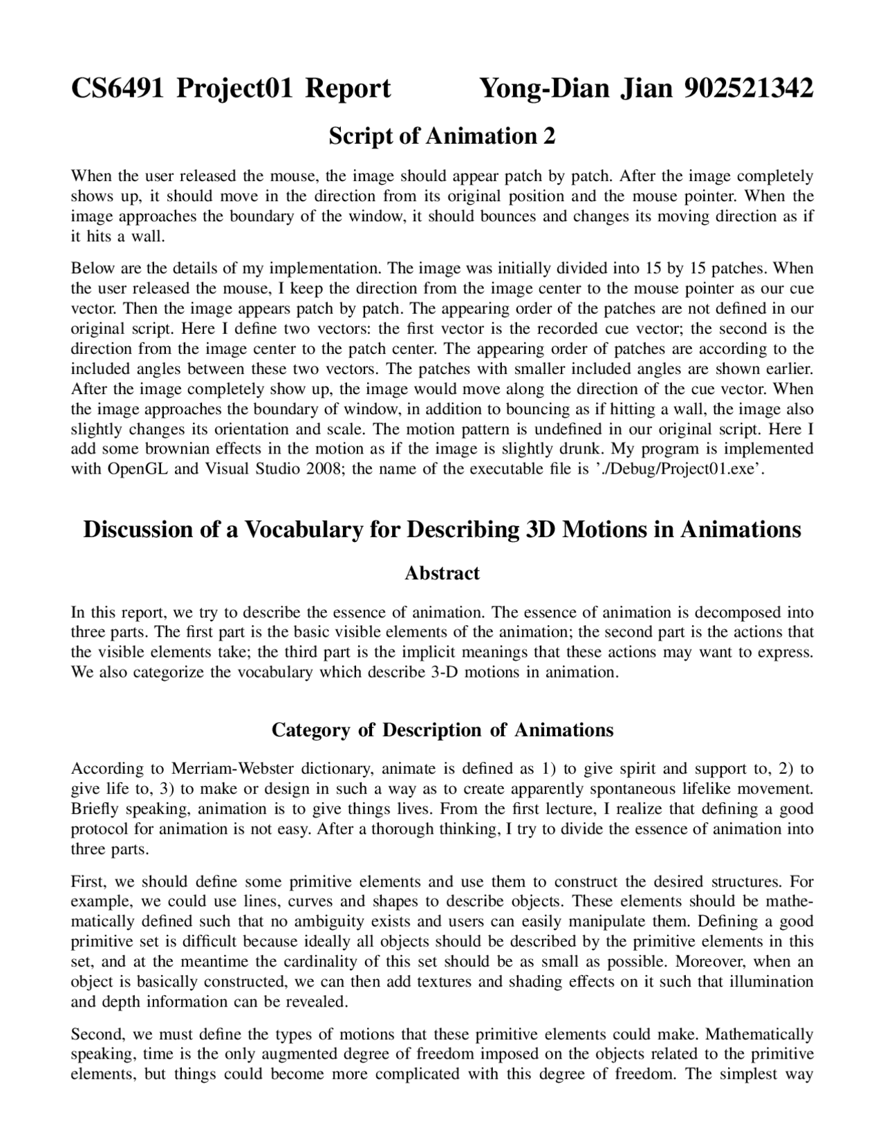 Animation Essentials: Primitives, Motions, and Concepts | Study Guides, Projects, Research ...