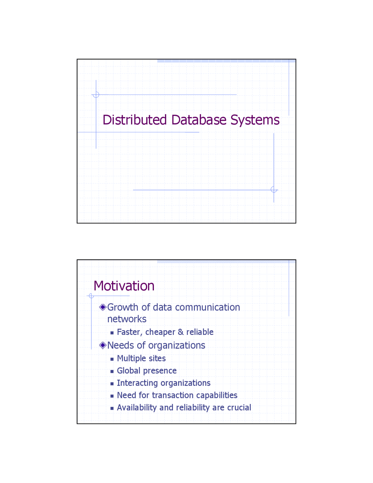Distributed Databases Systems - Database System Implement | CS 4420 - Docsity