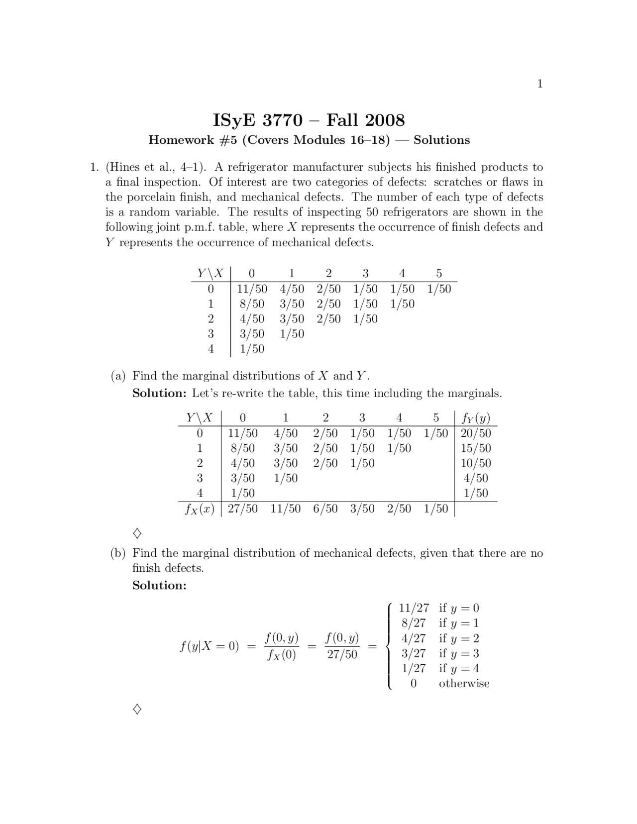 10 Solved Problems On Random Variate Generation Assignment 5 Isye