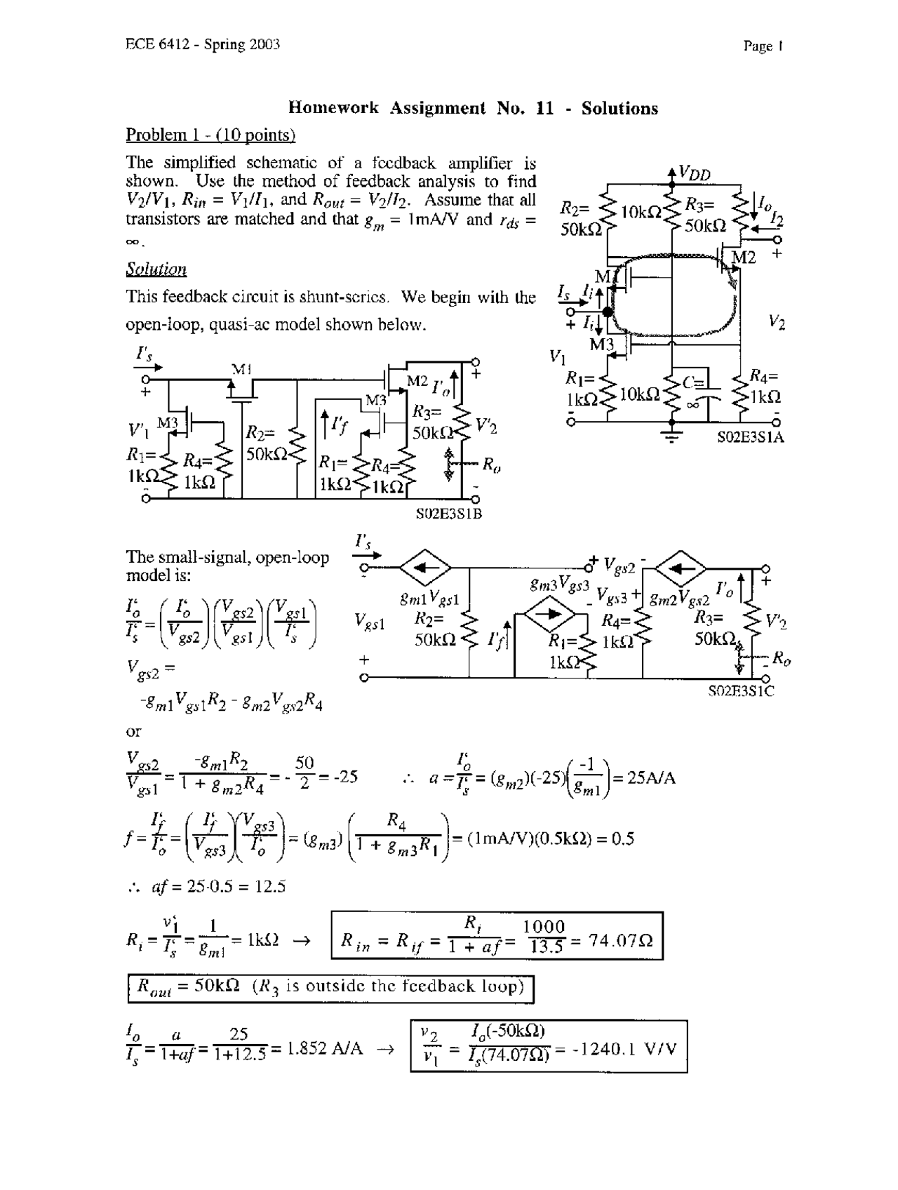 Homework 11 Resolution Analog Integrated Circuit Design Ece 6412