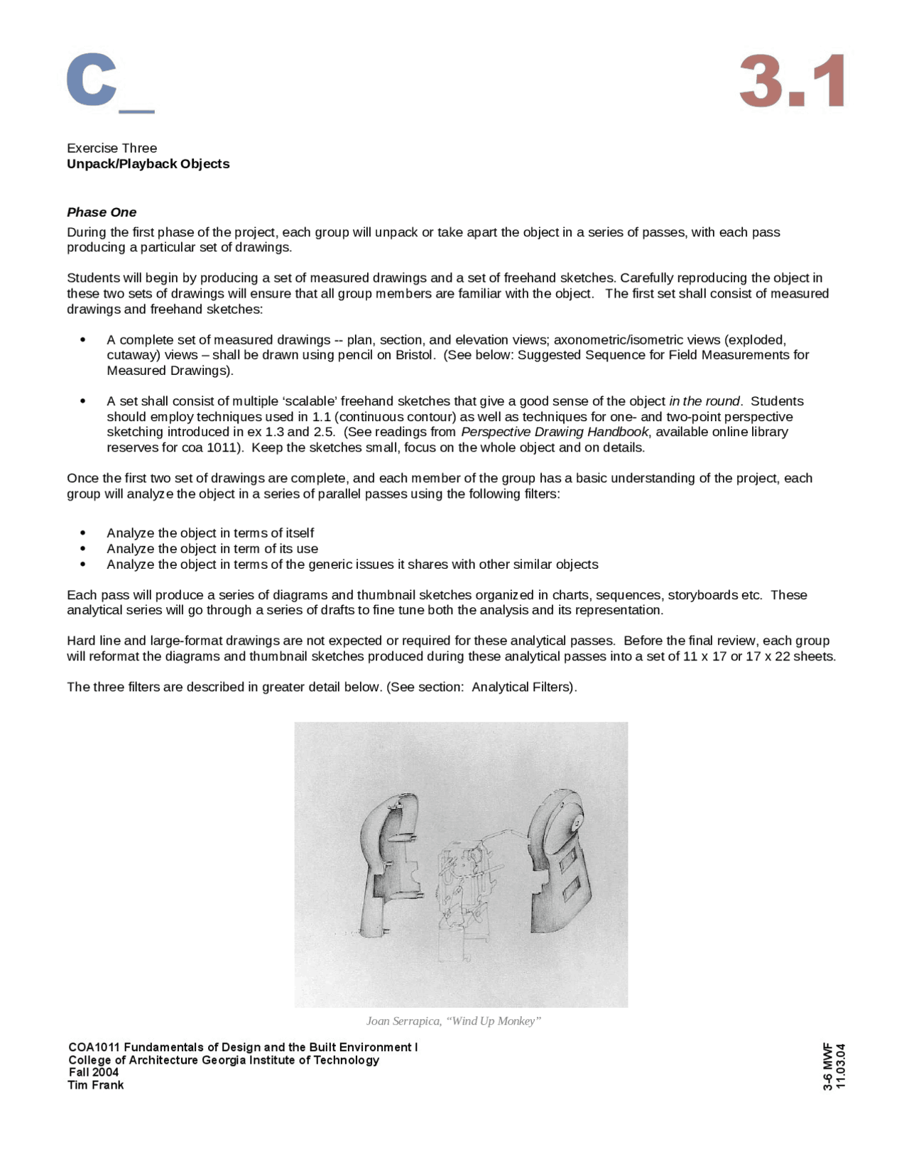Exercise Three On Unpack Or Playback Objects Coa 1011 Docsity