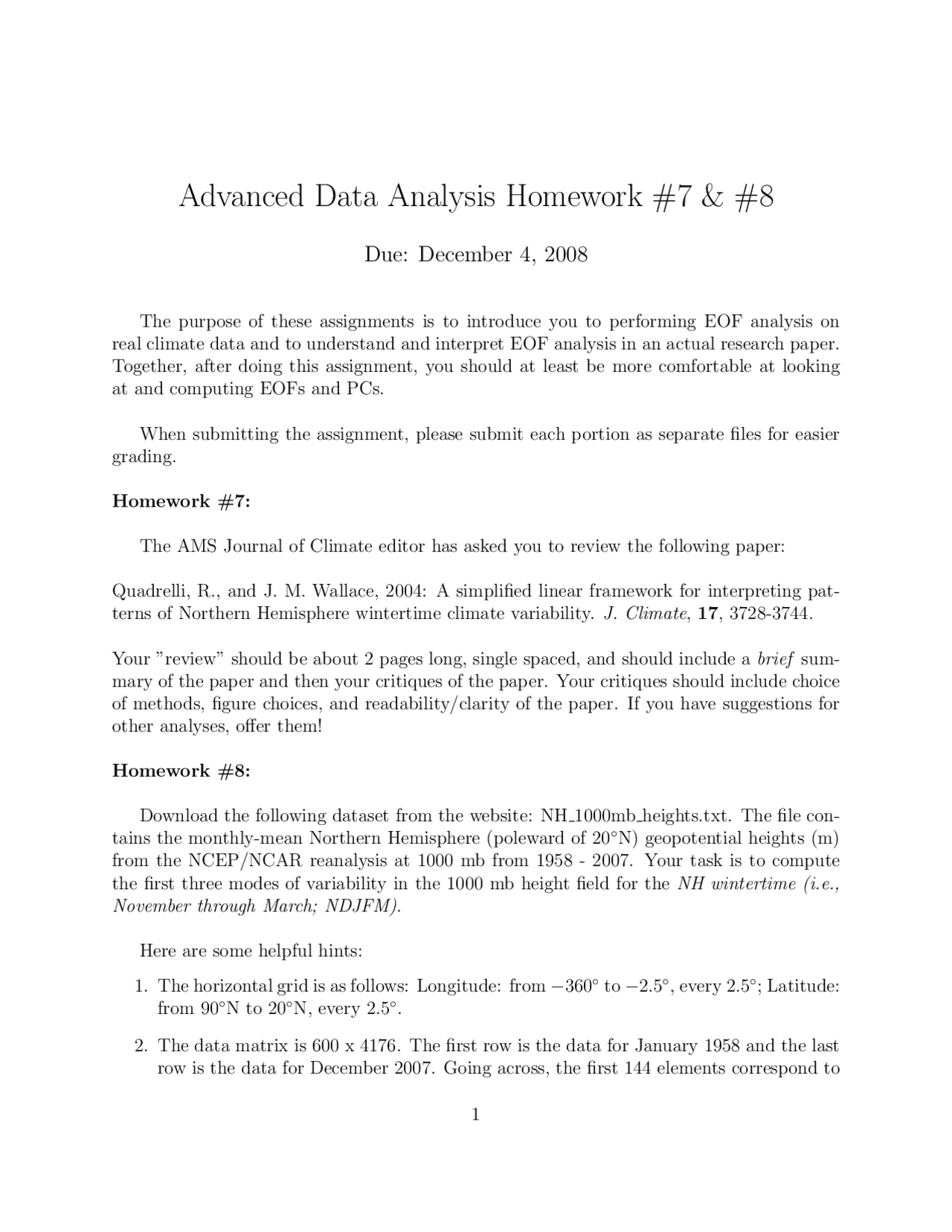 Homework 7 Practice Questions Introduction To Geophysics Fall 2008