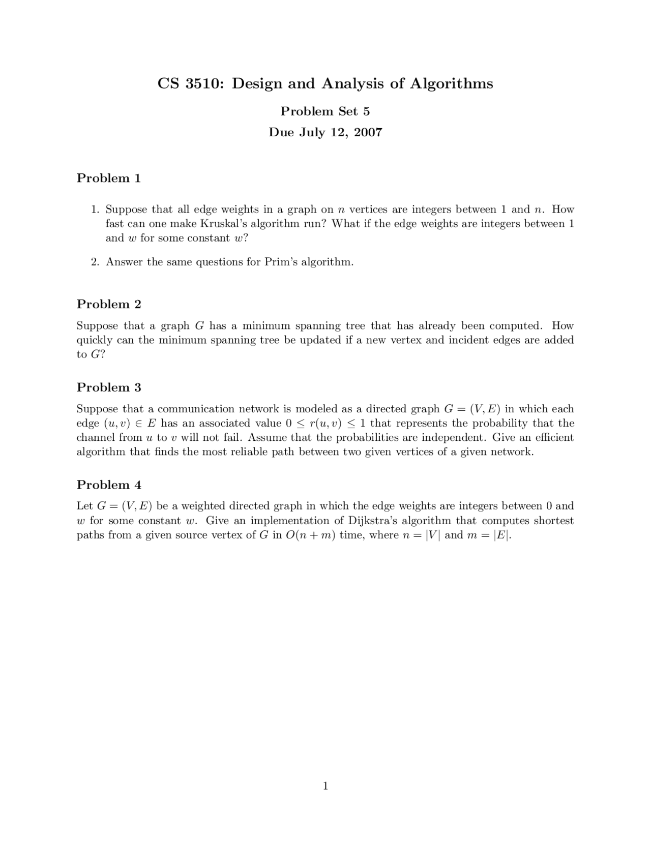 4 Questions On Design And Analysis Of Algorithms Assignment 5 Cs