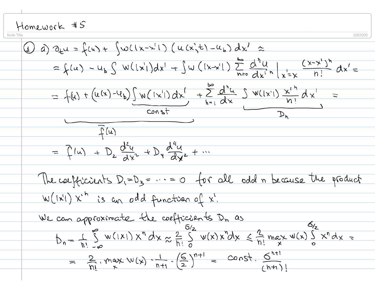 Special Topics Homework 5 Questions With Solutions Phys 8803 Docsity