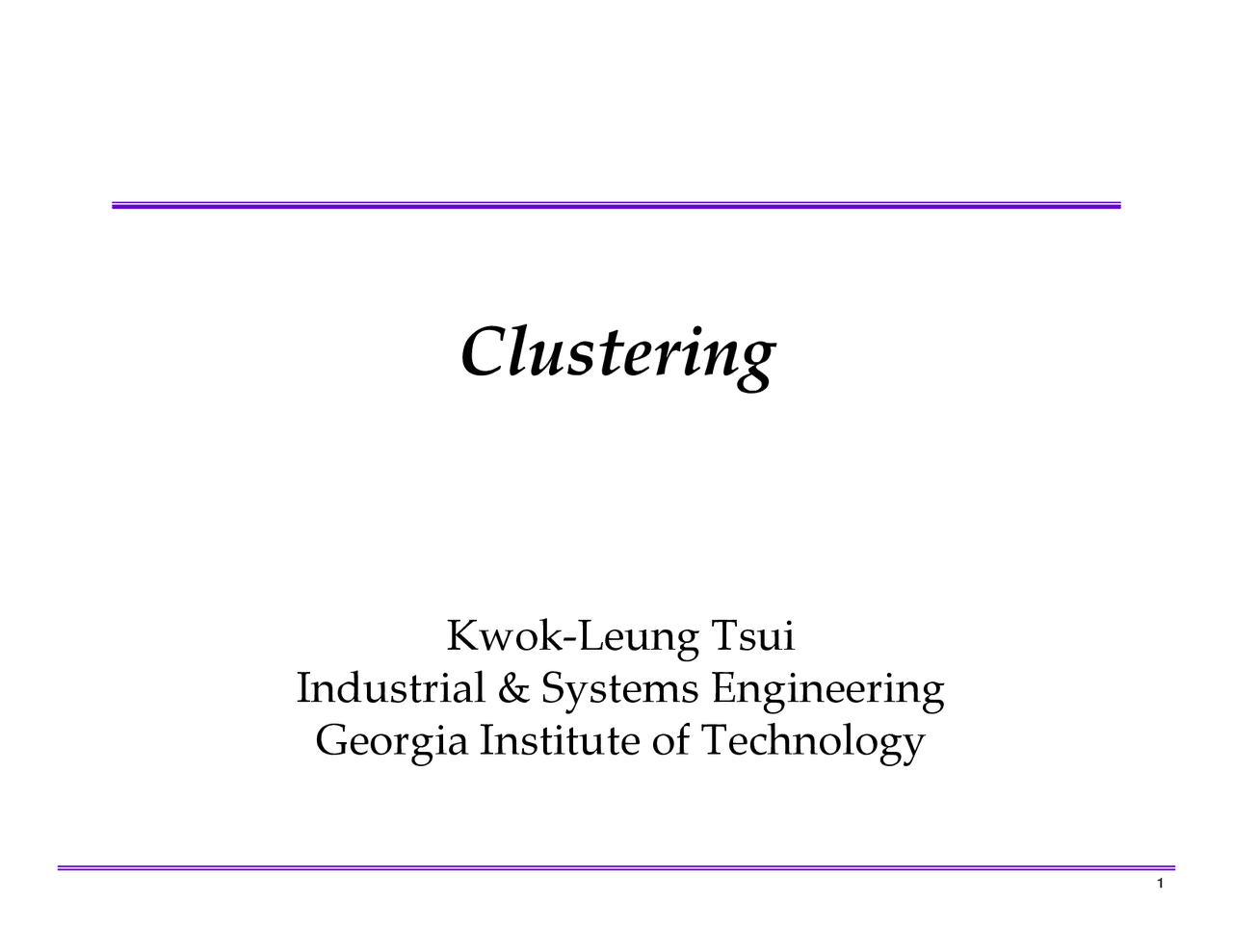 Statistical Learning Methods Lecture Slides Isye 7406 Docsity