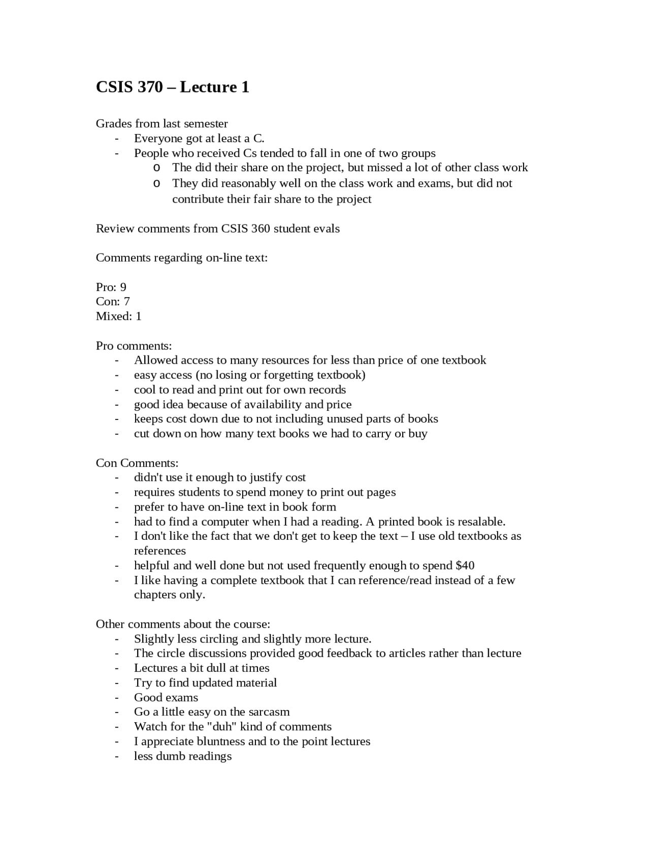 Review Sheet For Software Engineering 1system Analysis Csis 360 Docsity