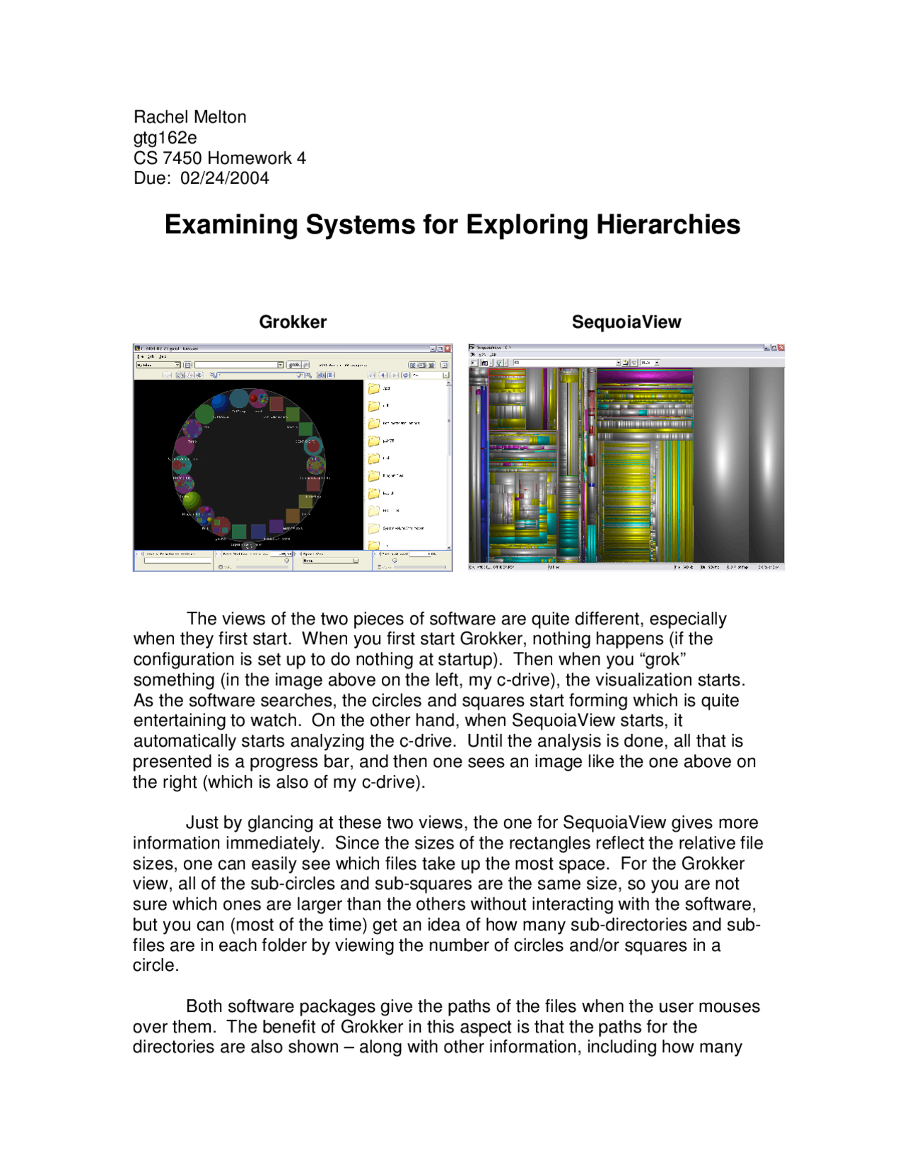Homework 4 Examining Systems For Exploring Hierarchies Cs 7450