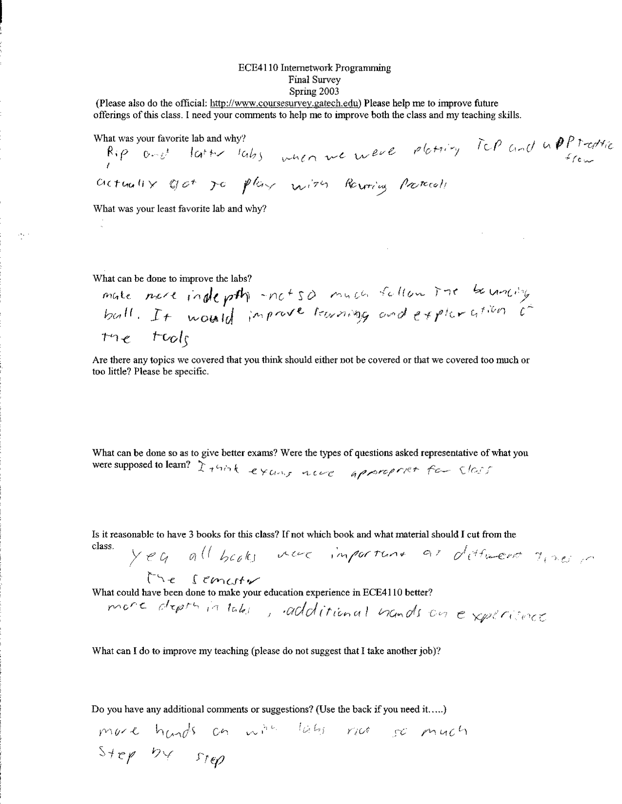 Internetwork Programming Solved Test 1 Fall 2007 Ece 4110 Docsity