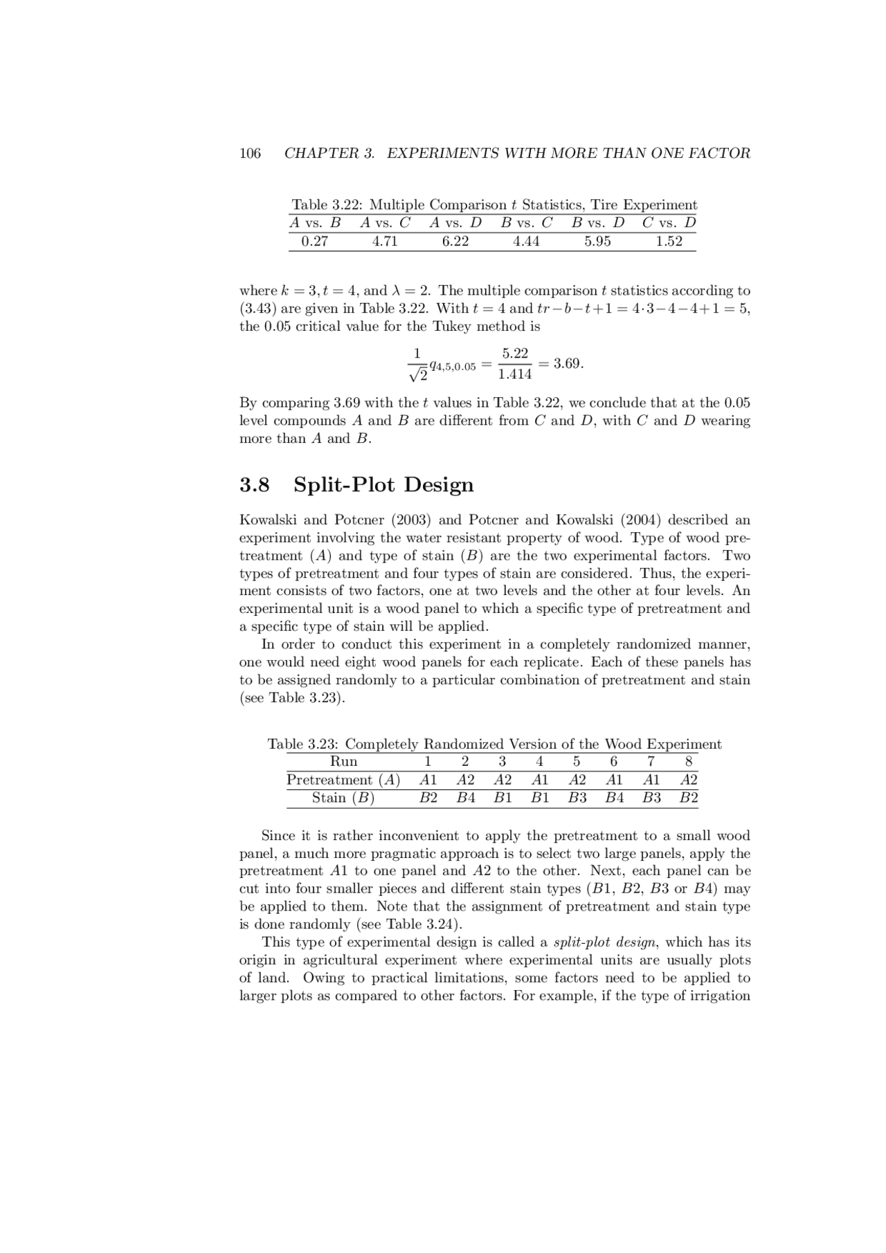 Split-Plot Design in Experiments: Wood Experiment - Prof. Chien-Fu Wu ...