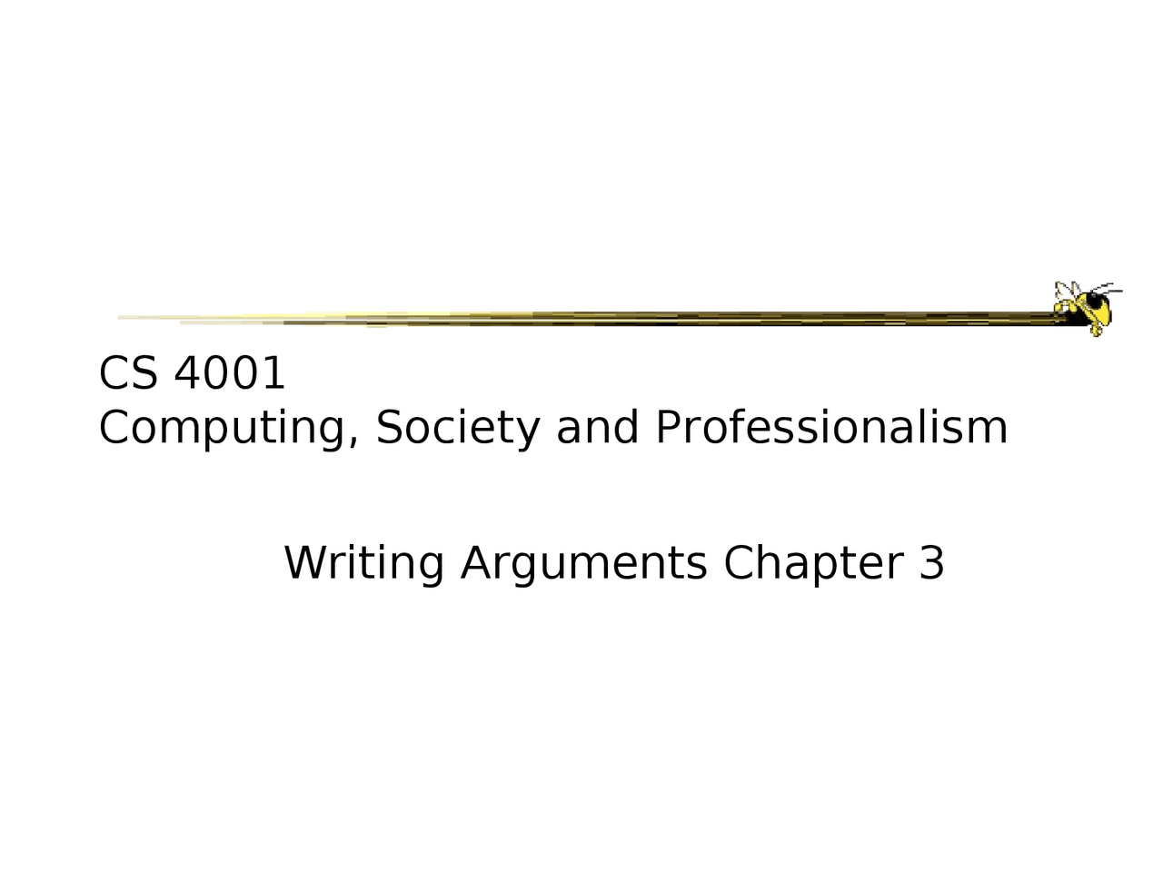 Notes On Computing Society And Professionalism Writing Arguments