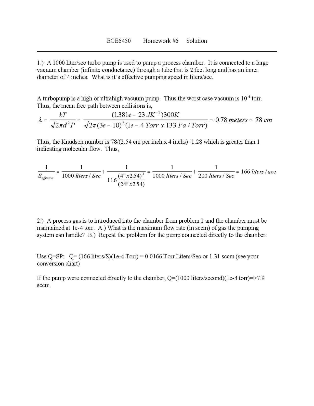 Homework 6 Solutions Introduction To Microelectronic Technology Ece